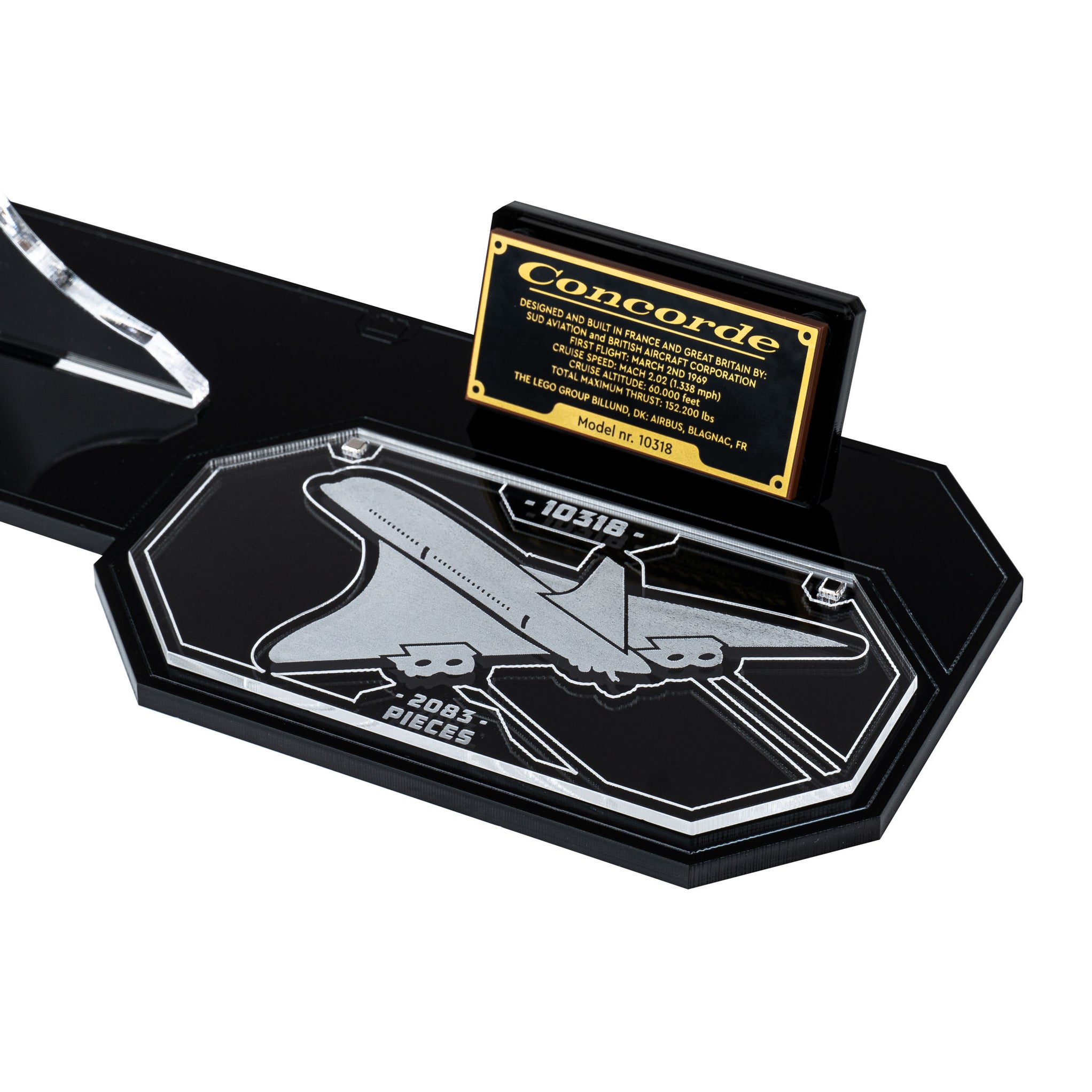Display Stand for LEGO Icons Concorde 10318 — Wicked Brick