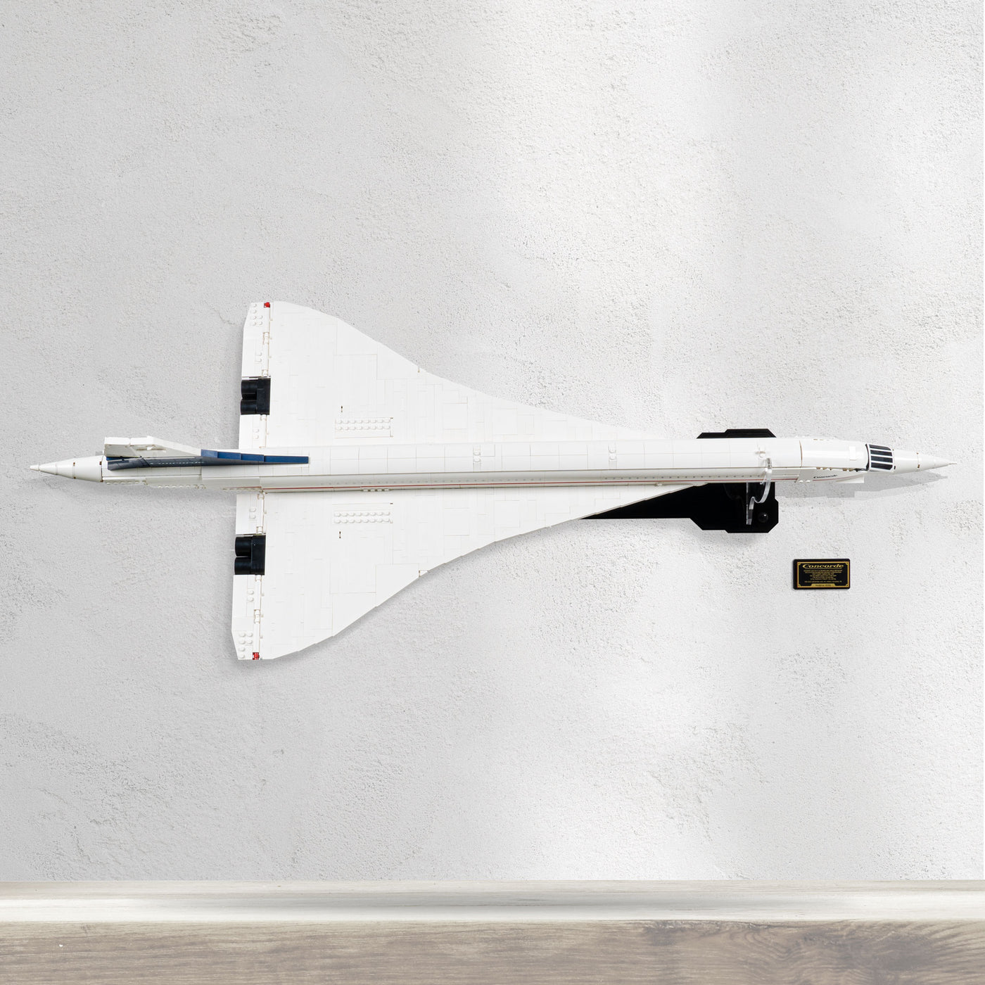 Wall mounted Display Stand for LEGO® Icons: Concorde (10318) — Wicked Brick