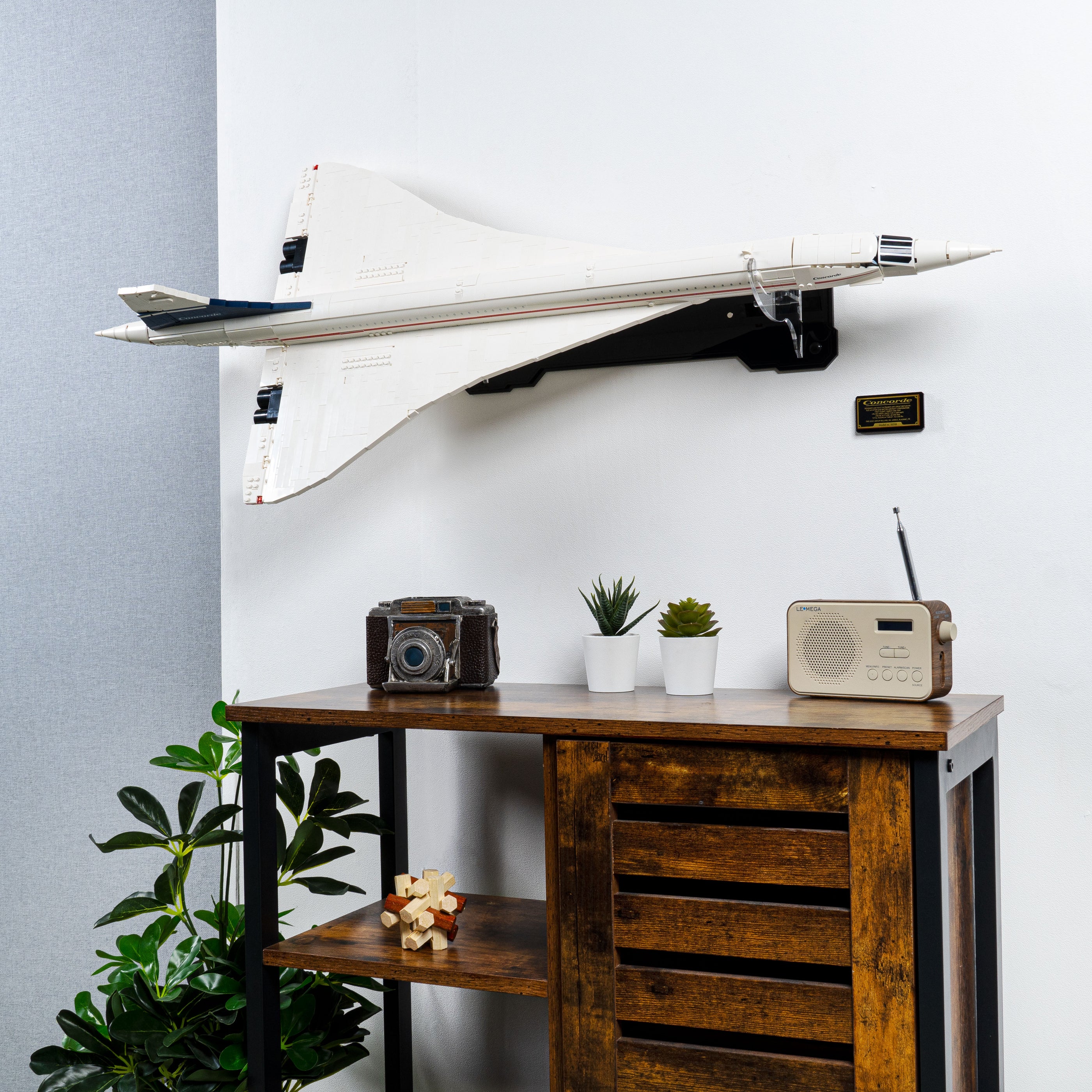 Wall mounted Display Stand for LEGO® Icons: Concorde (10318) — Wicked Brick