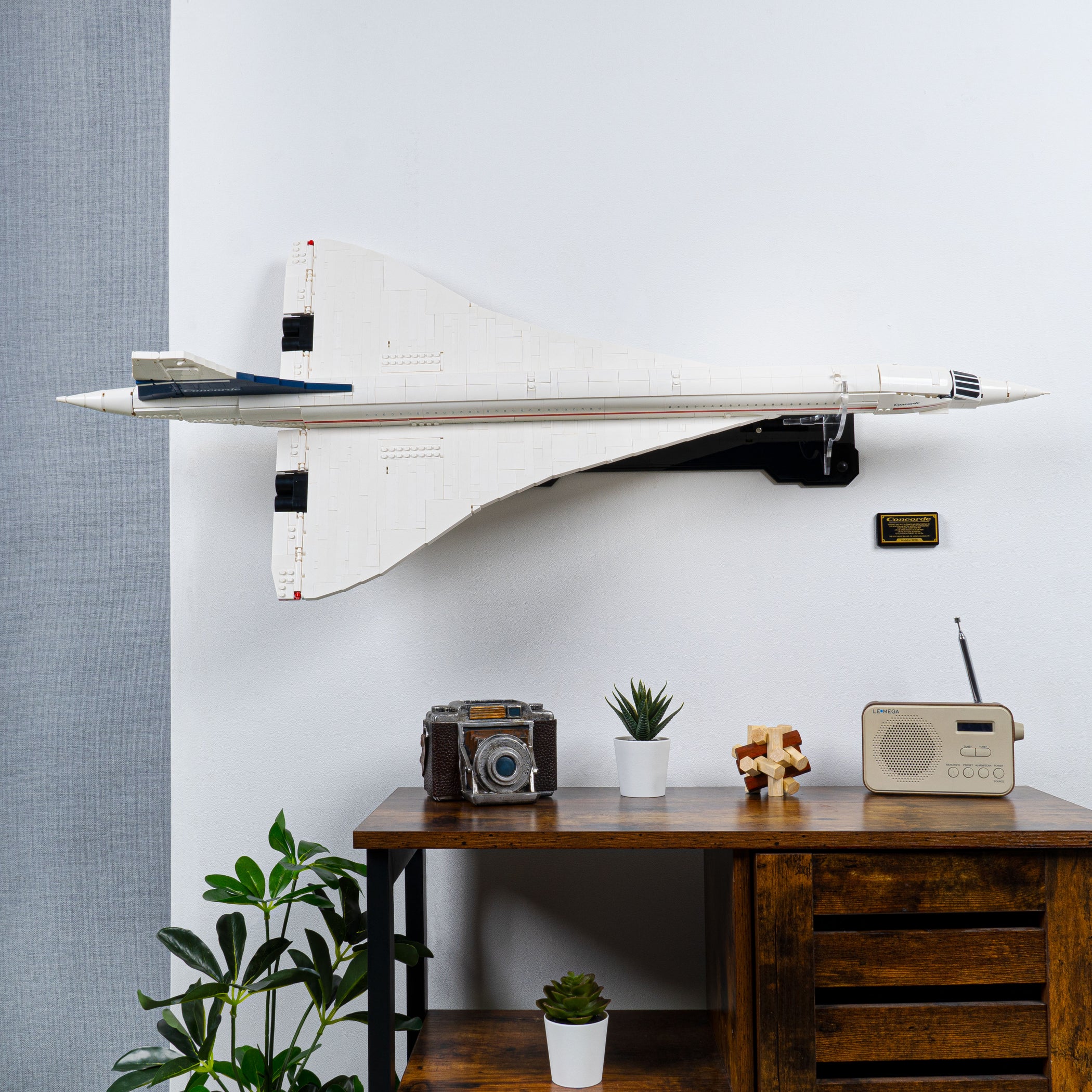 Wall mounted Display Stand for LEGO® Icons: Concorde (10318) — Wicked Brick