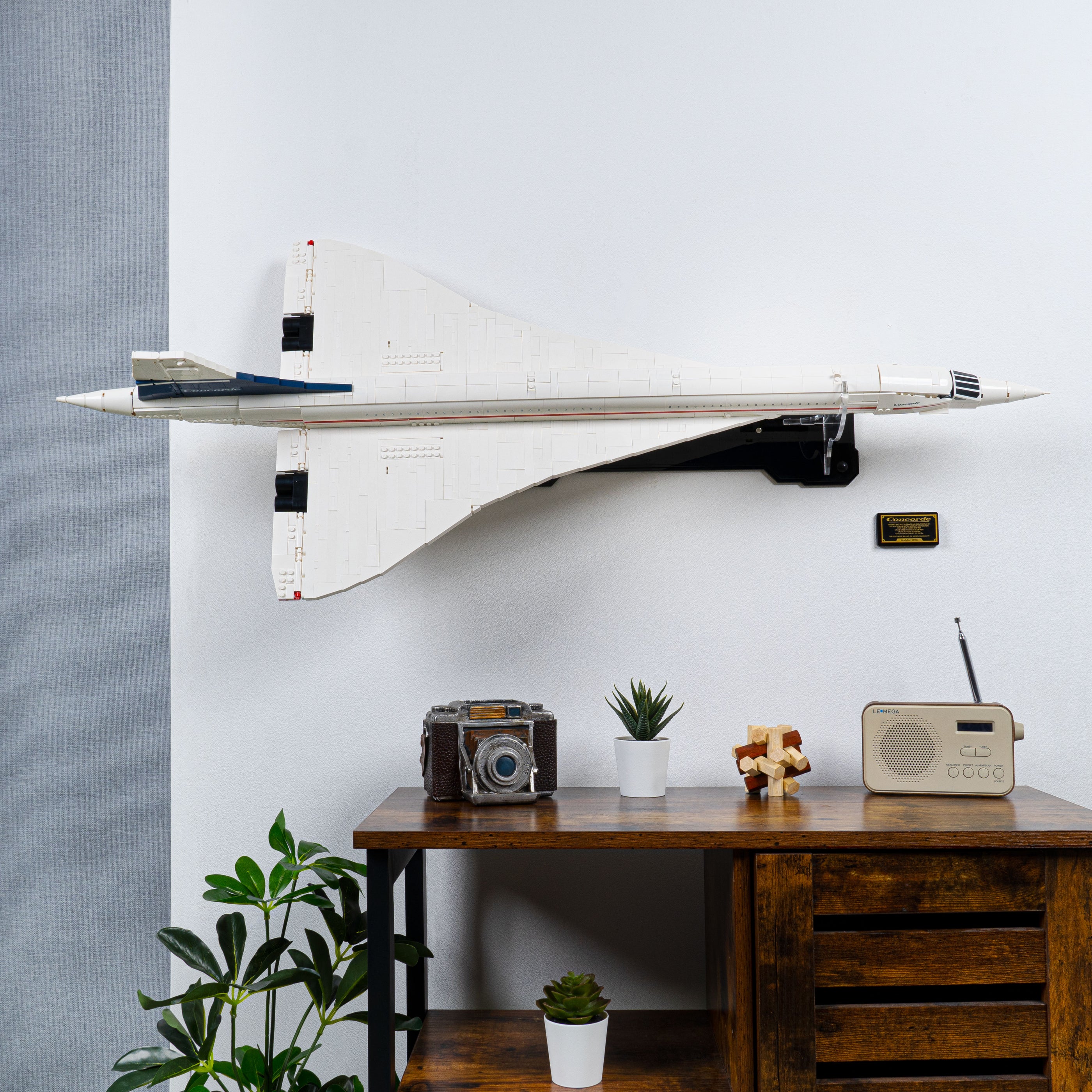 Wall mounted Display Stand for LEGO® Icons: Concorde (10318) — Wicked Brick