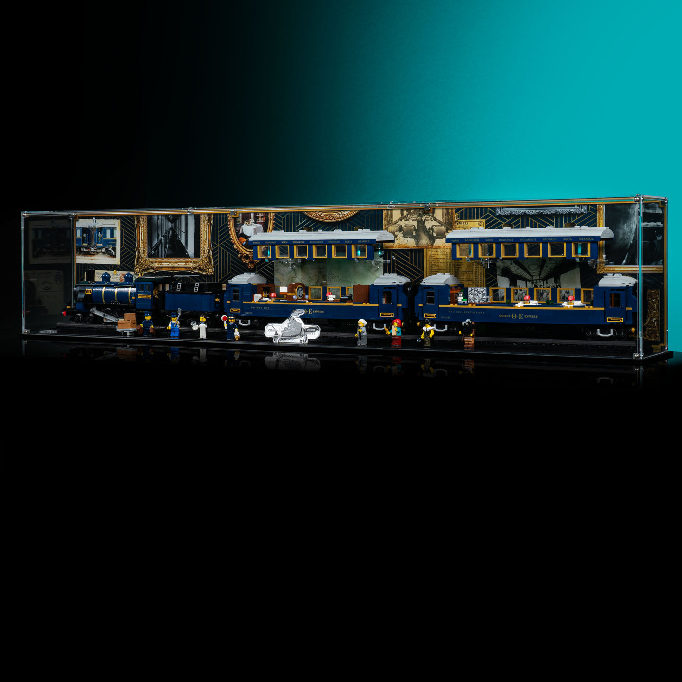 Display Case for LEGO Ideas The Orient Express Train 21344 — Wicked Brick