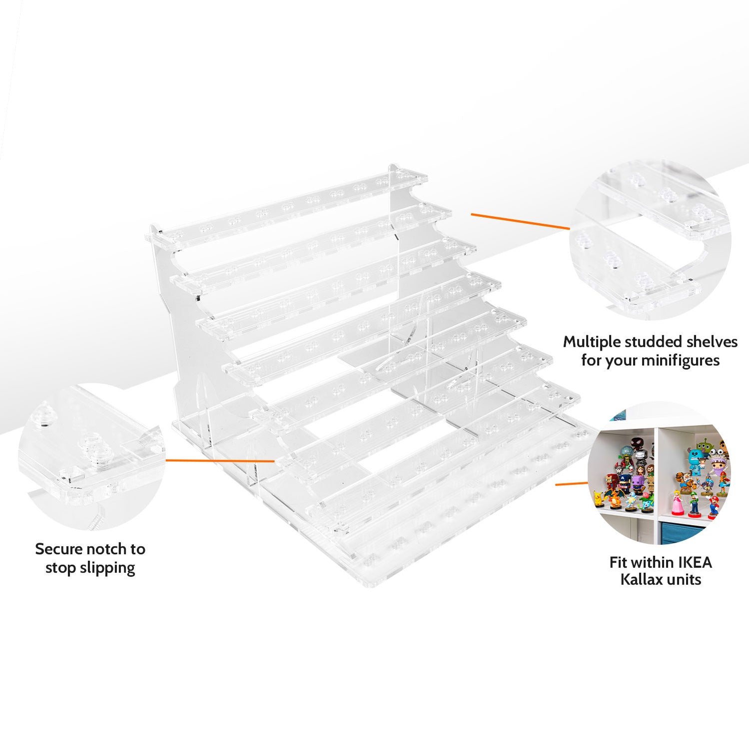 LEGO Minifigures Display Podium for IKEA KALLAX — Wicked Brick