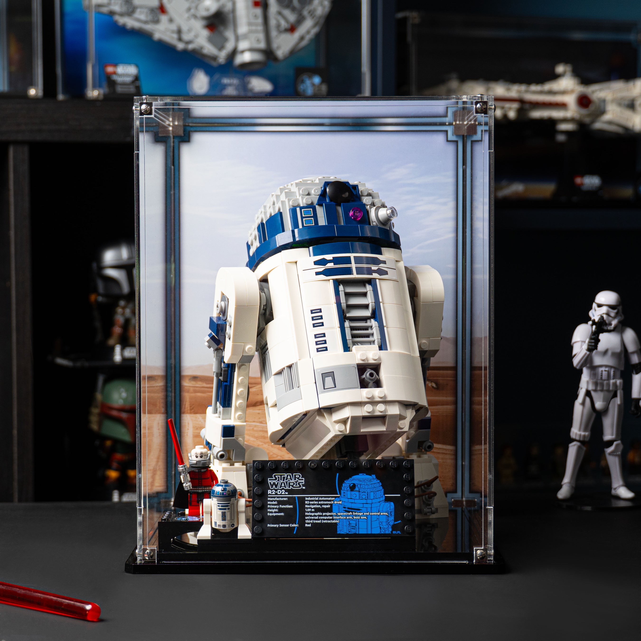 Display Case for LEGO Star Wars R2-D2 75379 — Wicked Brick
