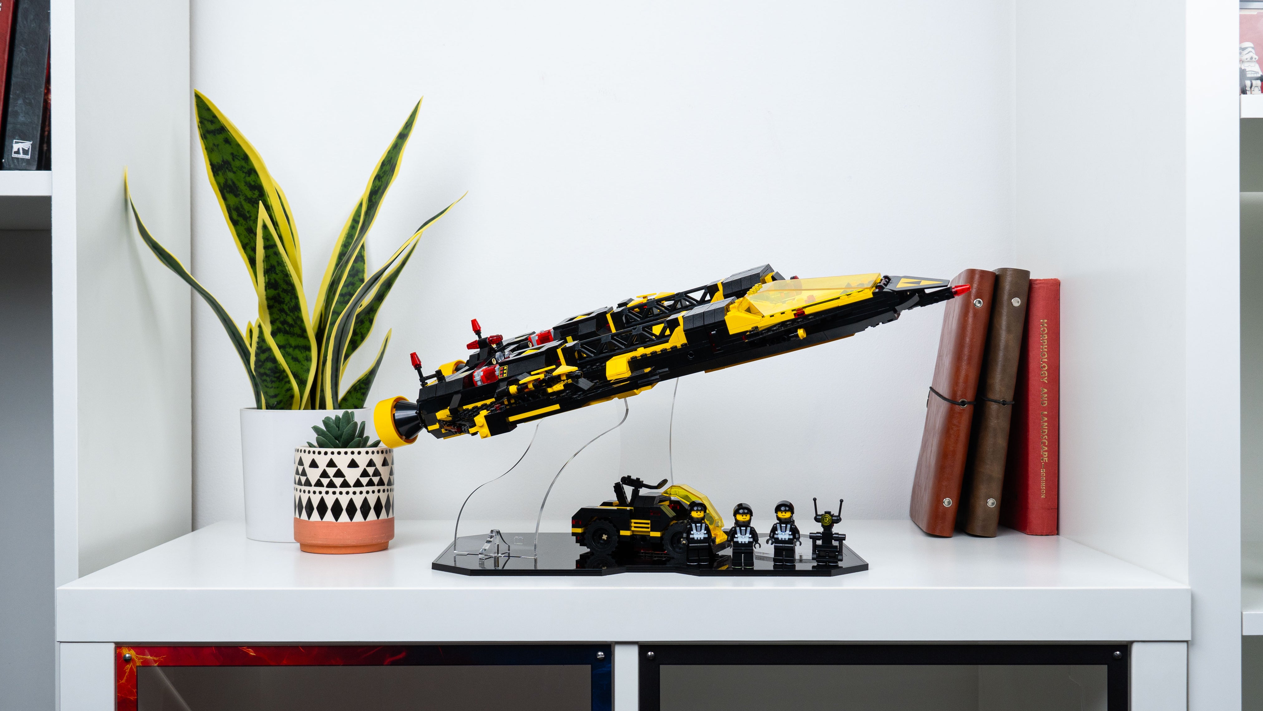 Display Stand for LEGO® Icons: Blacktron Renegade (10355) — Wicked Brick