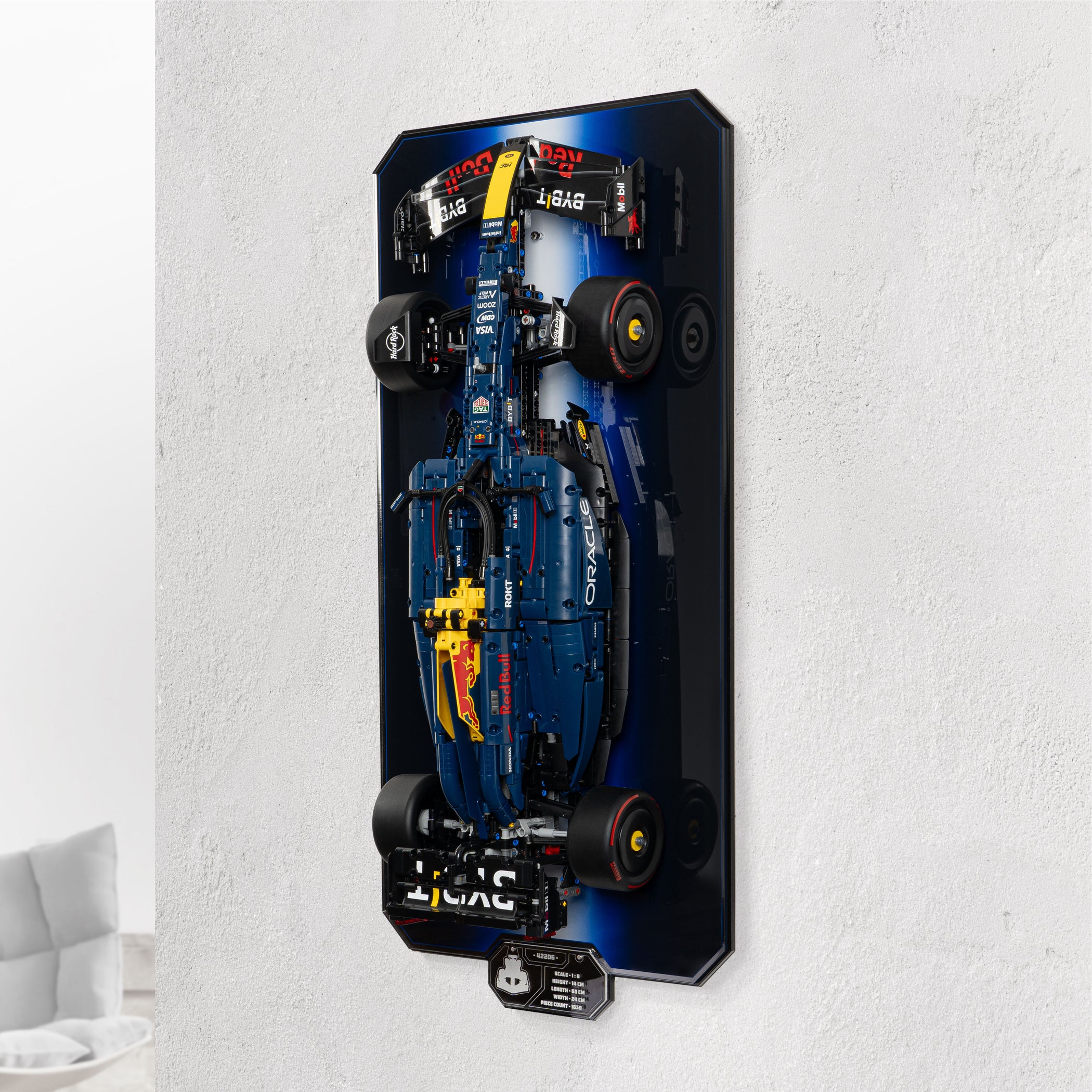 Wall Mounted Display Stand for LEGO® Technic Oracle Red Bull Racing RB ...