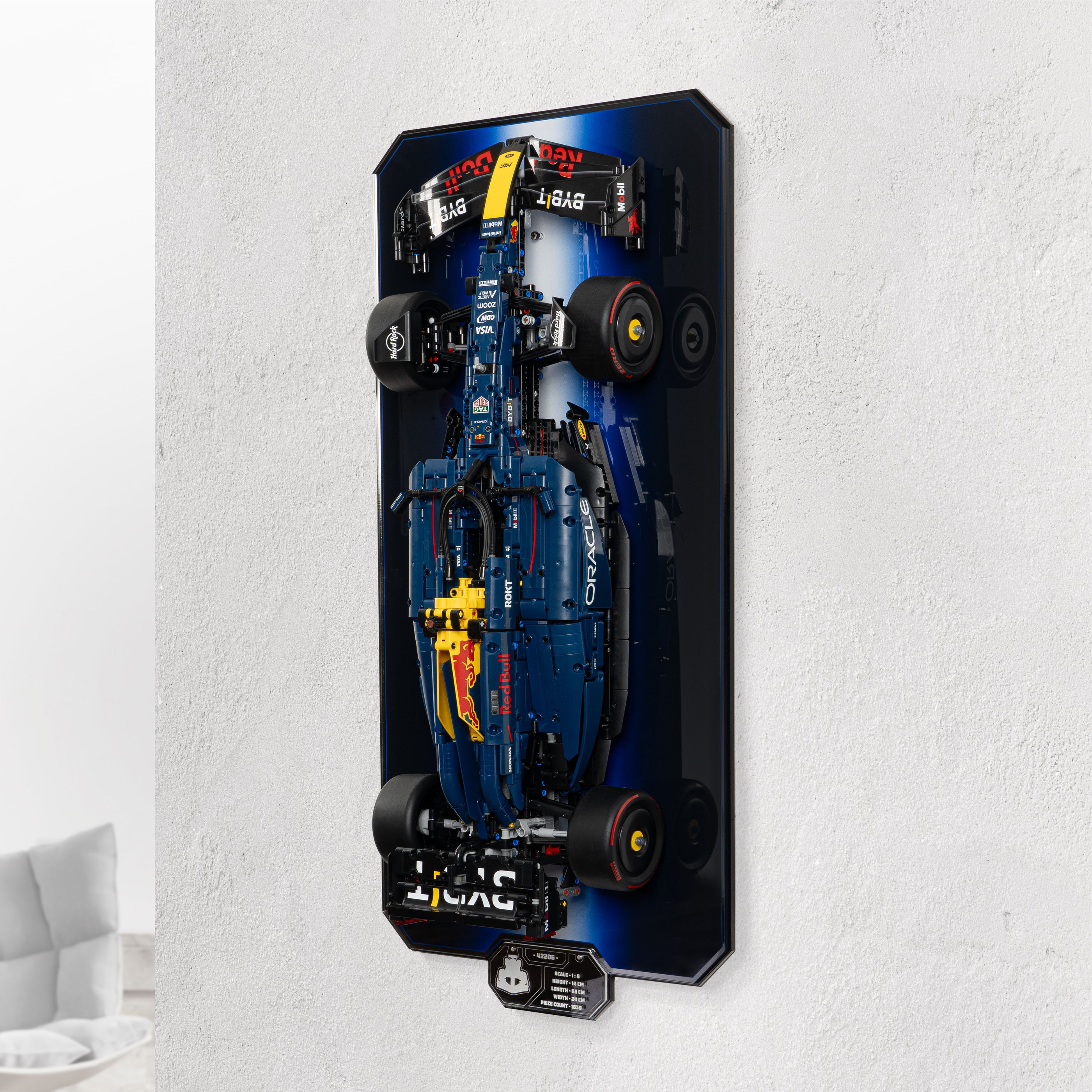 Wall Mounted Display Stand for LEGO® Technic Oracle Red Bull Racing RB ...