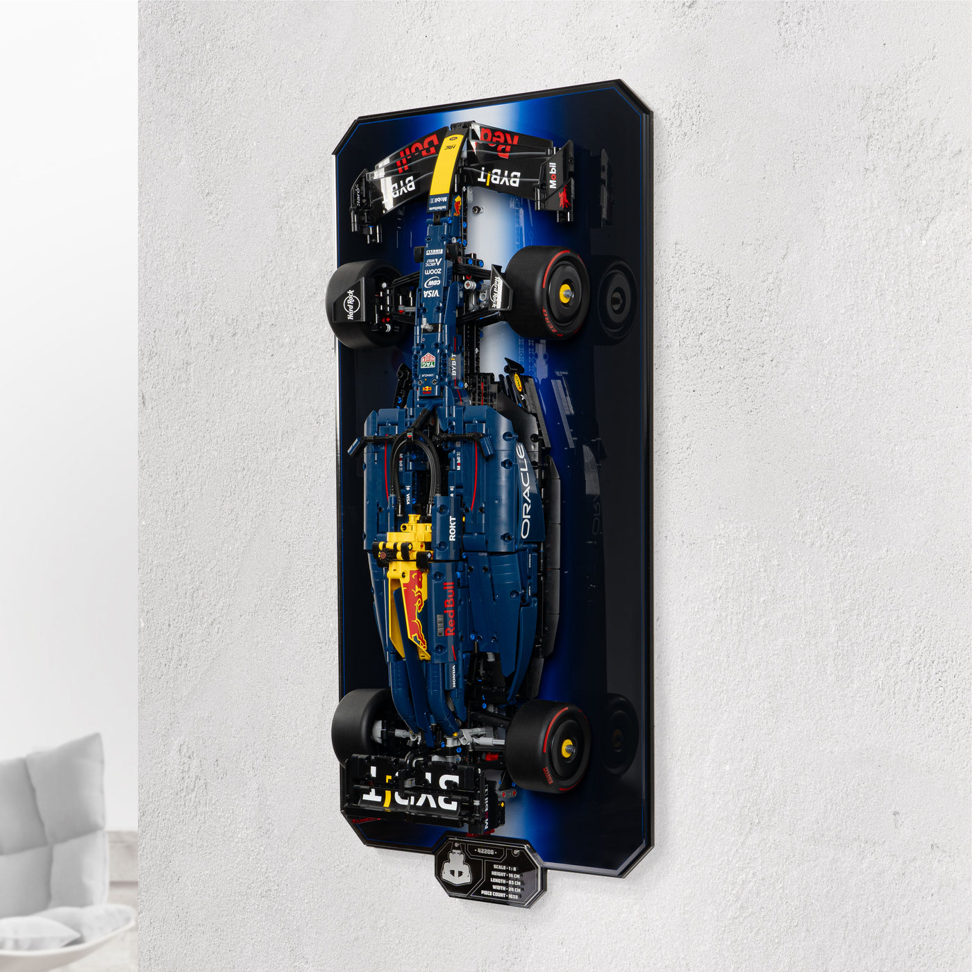 Wall Mounted Display Stand for LEGO® Technic Oracle Red Bull Racing RB ...