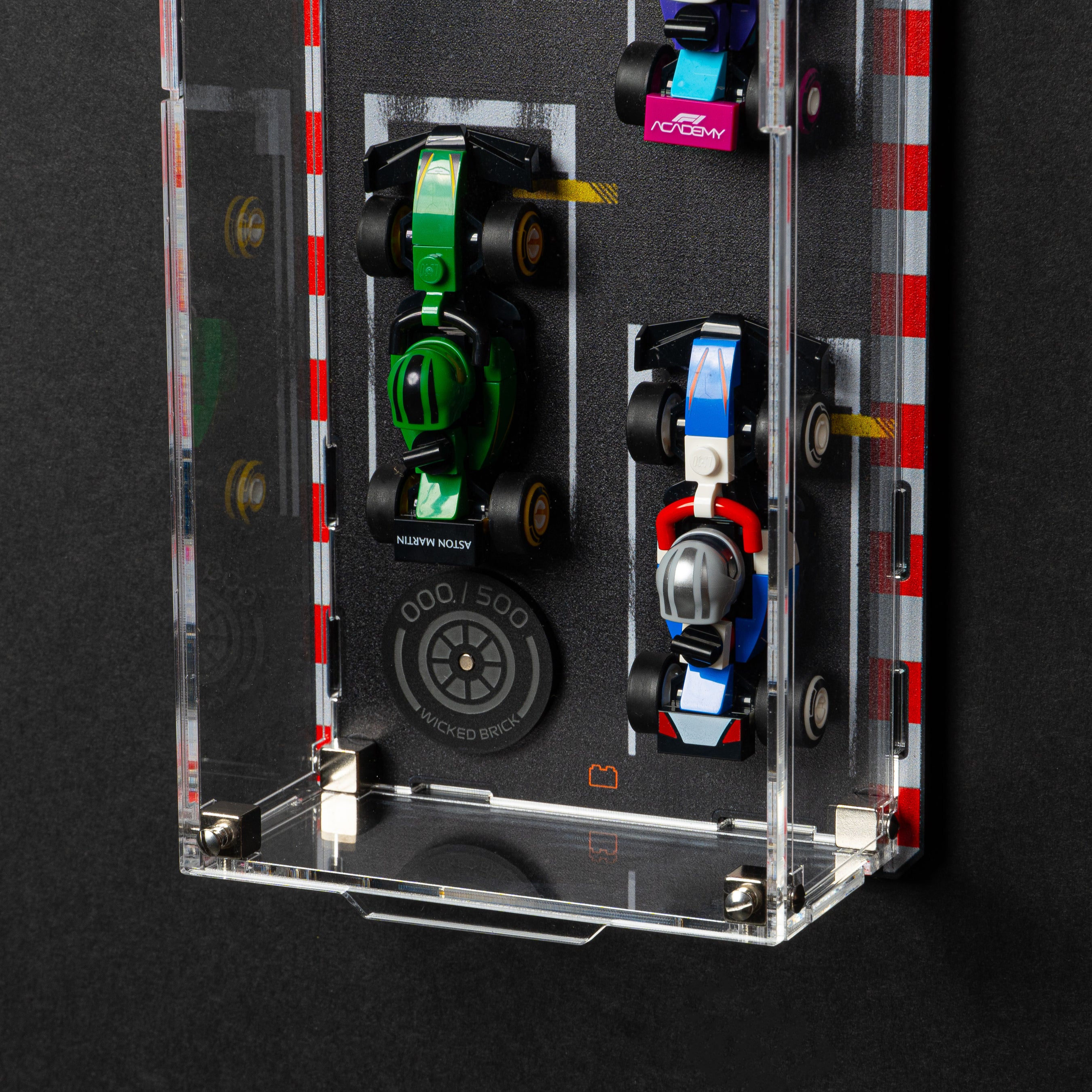 Wall Mounted Display Case for LEGO F1 Collectible Race Cars 71049 ...