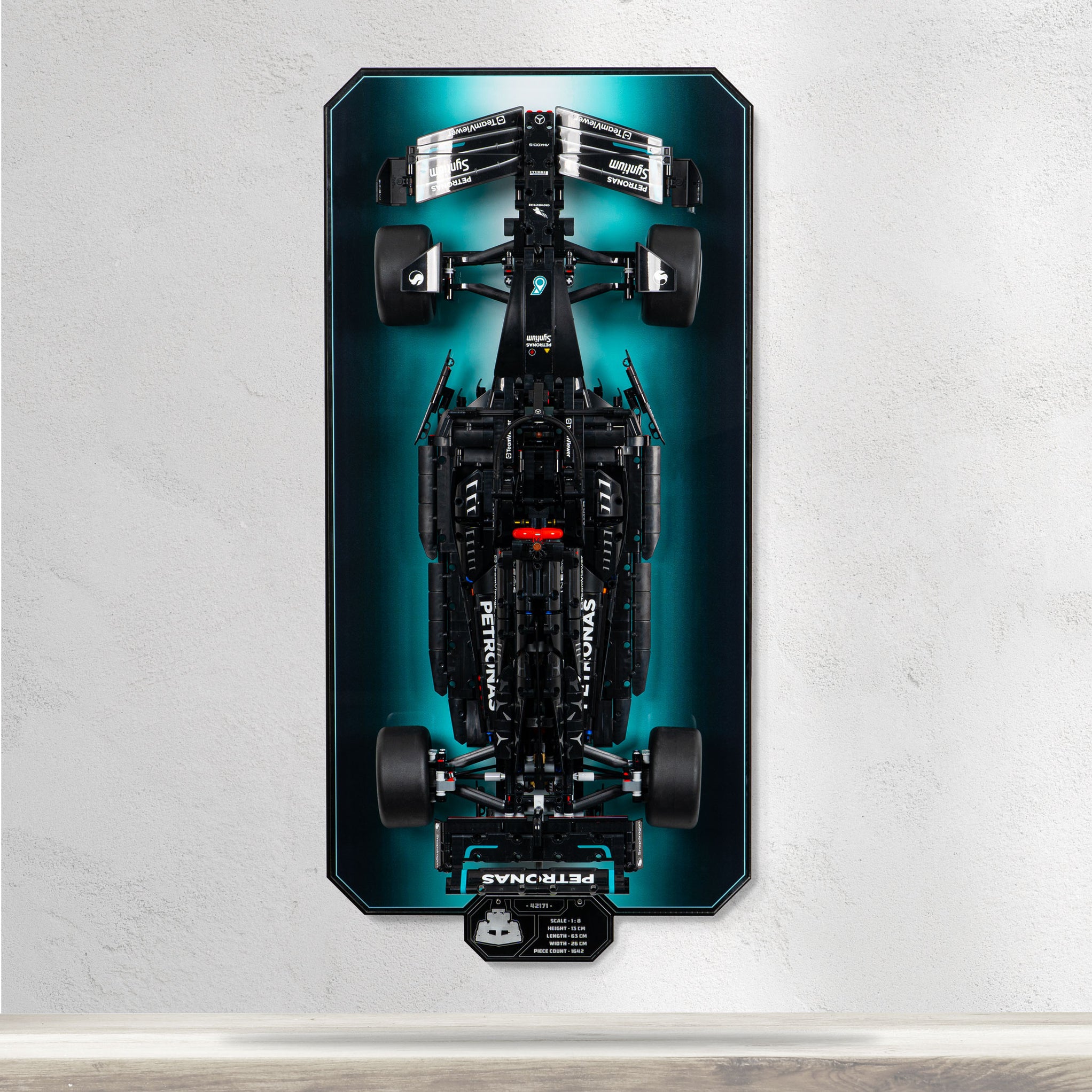 Wall Mounted Display Stand for LEGO® Technic™ Mercedes-AMG F1 W14 E (4 ...