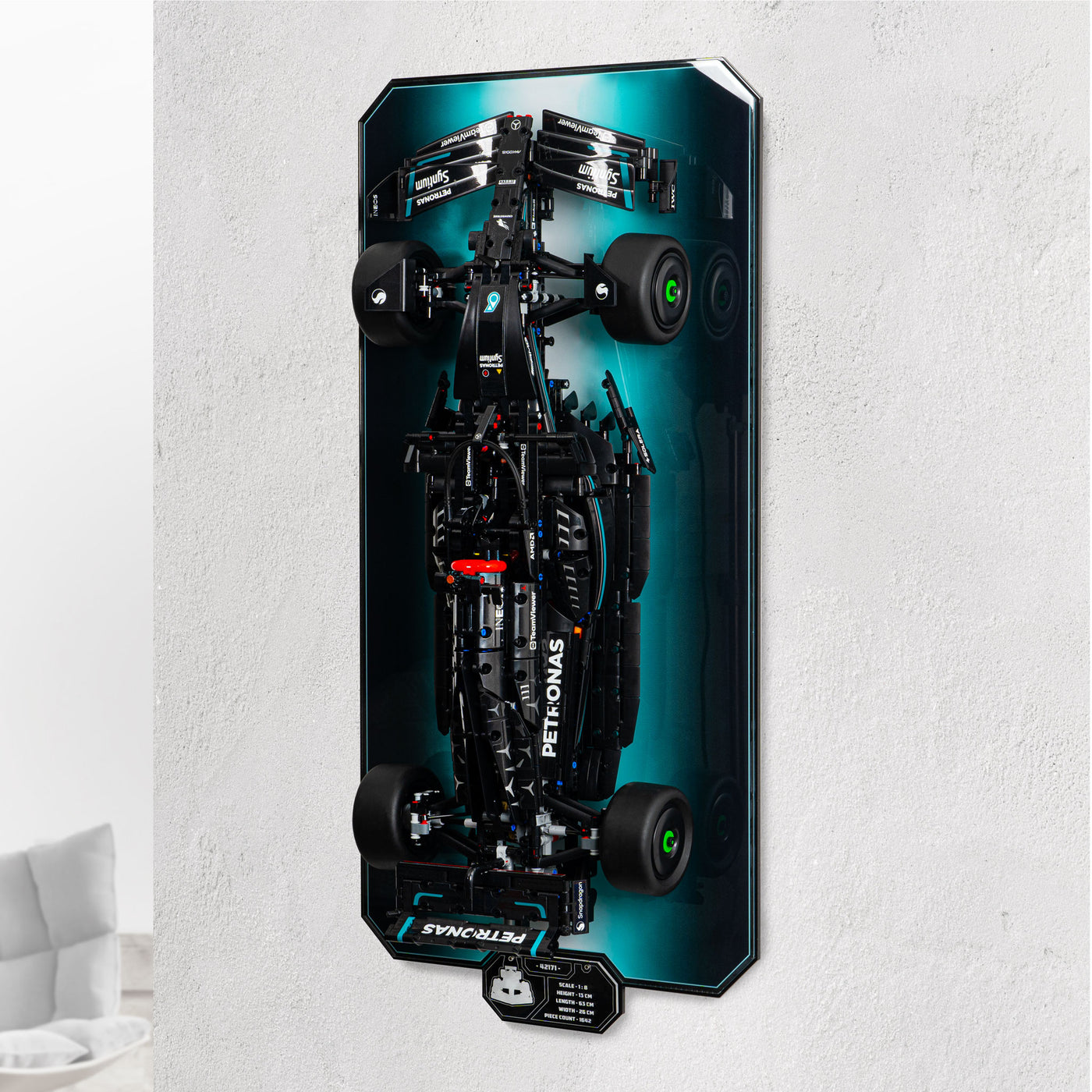 Wall Mounted Display Stand for LEGO® Technic™ Mercedes-AMG F1 W14 E (4 ...