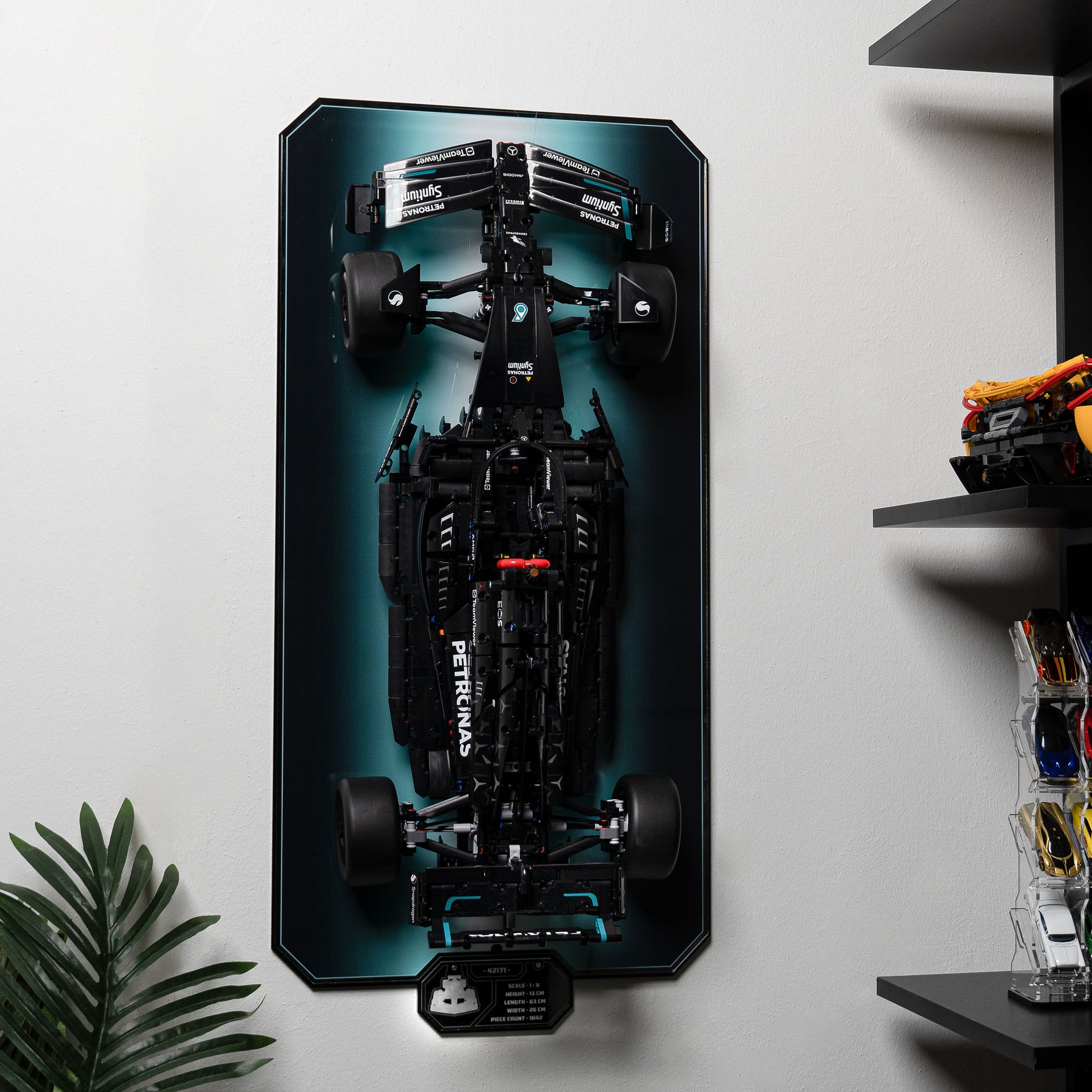 Wall Mounted Display Stand for LEGO® Technic™ Mercedes-AMG F1 W14 E (4 ...