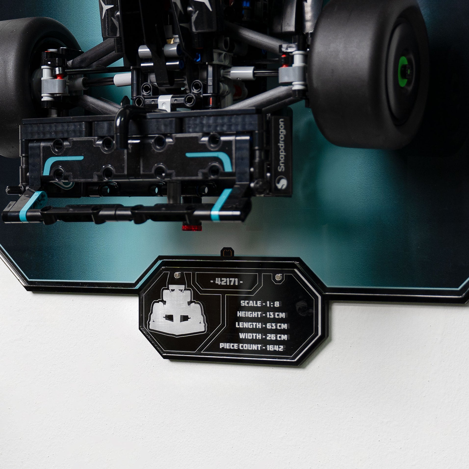 Wall Mounted Display Stand for LEGO® Technic™ Mercedes-AMG F1 W14 E (4 ...