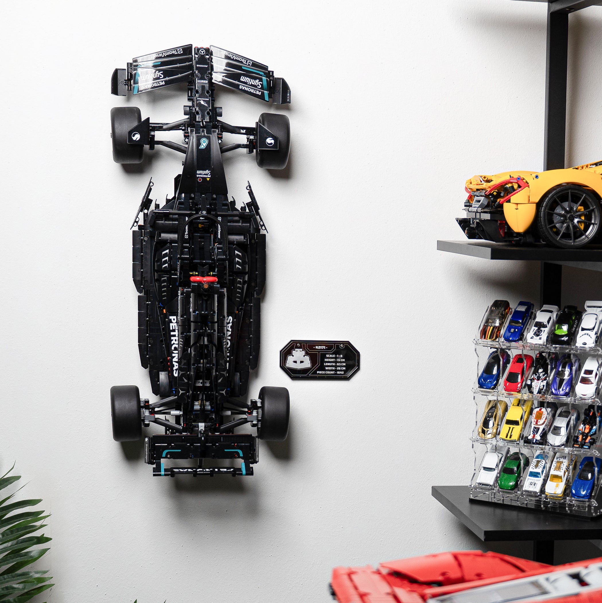 Wall Mounted Display Stand for LEGO® Technic™ Mercedes-AMG F1 W14 E (4 ...