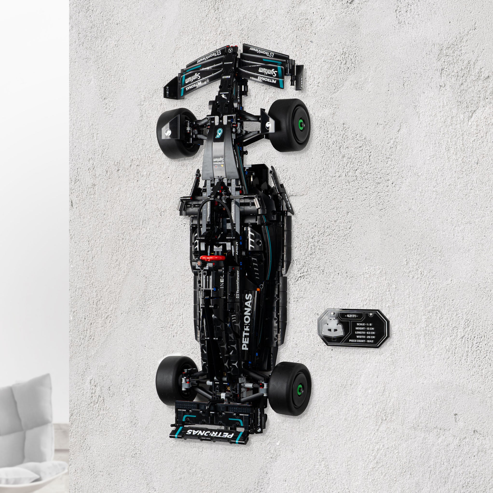 Wall Mounted Display Stand for LEGO® Technic™ Mercedes-AMG F1 W14 E (4 ...