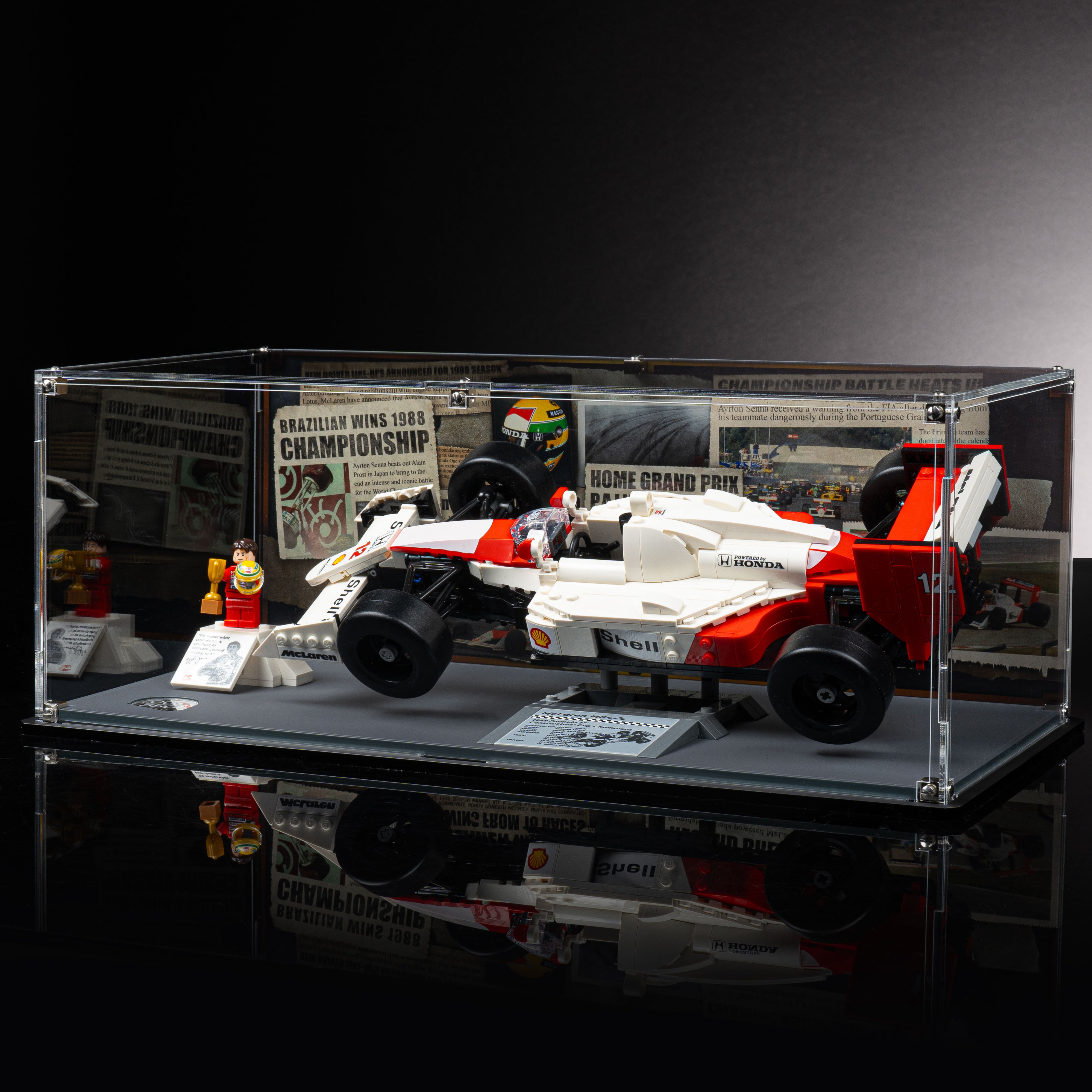 Limited Edition Display Case LEGO ® Icons McLaren MP4/4 & Ayrton Senna ...