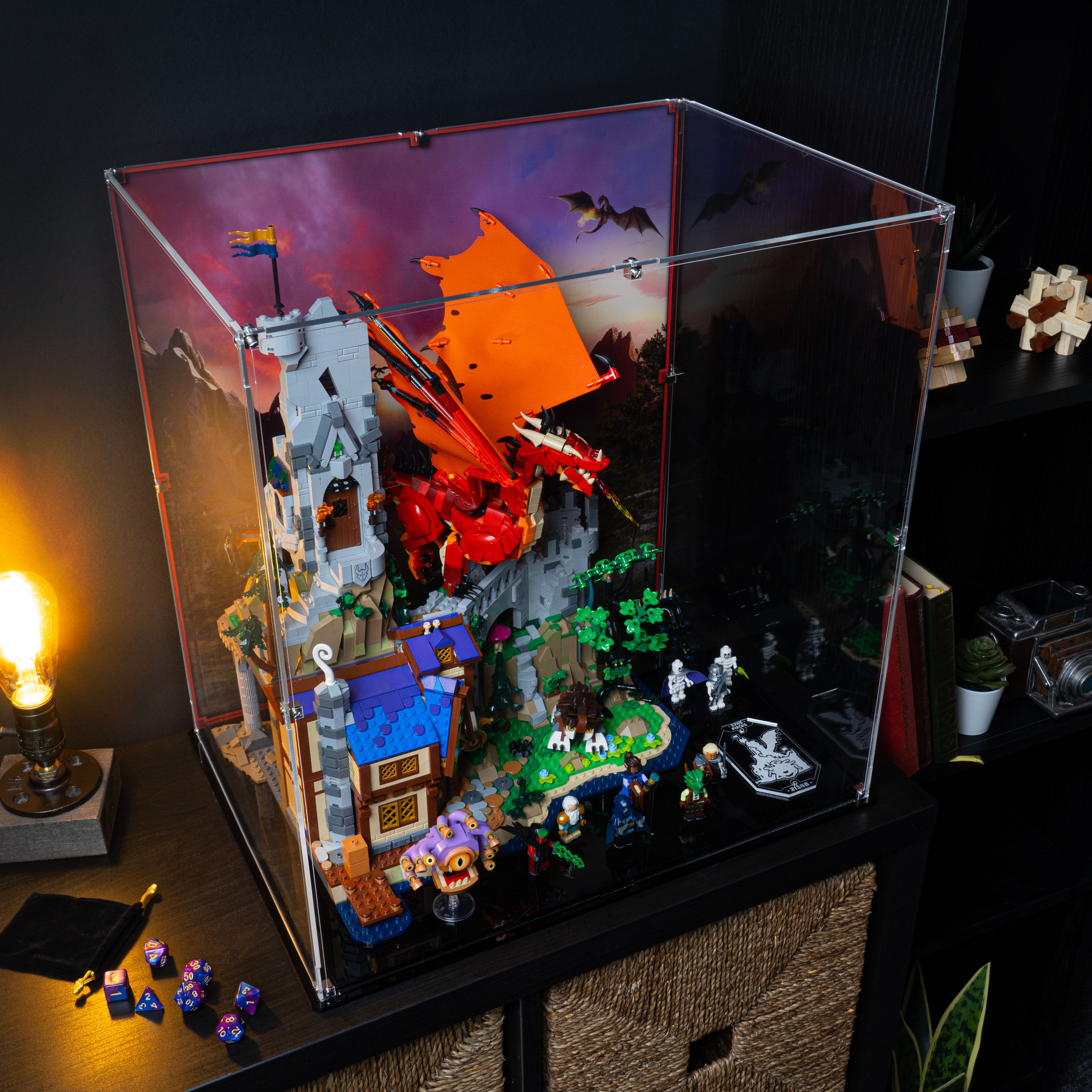 Display Case for LEGO® Dungeons & Dragons (21348) — Wicked Brick