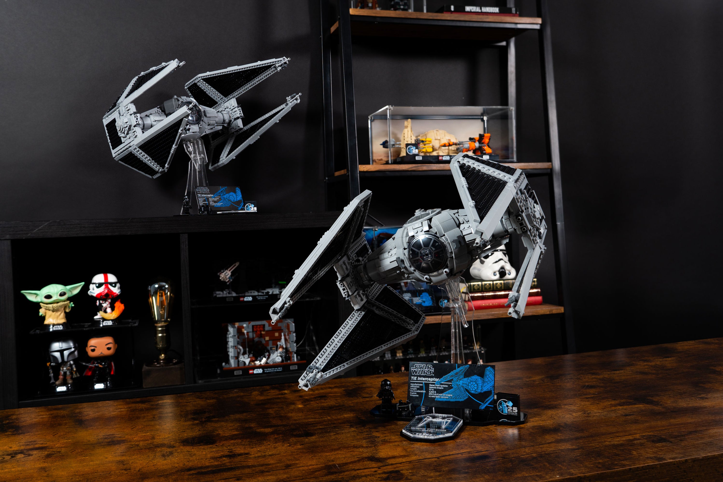 Display Stand for LEGO® Star Wars TIE Interceptor™ (75382) — Wicked Brick