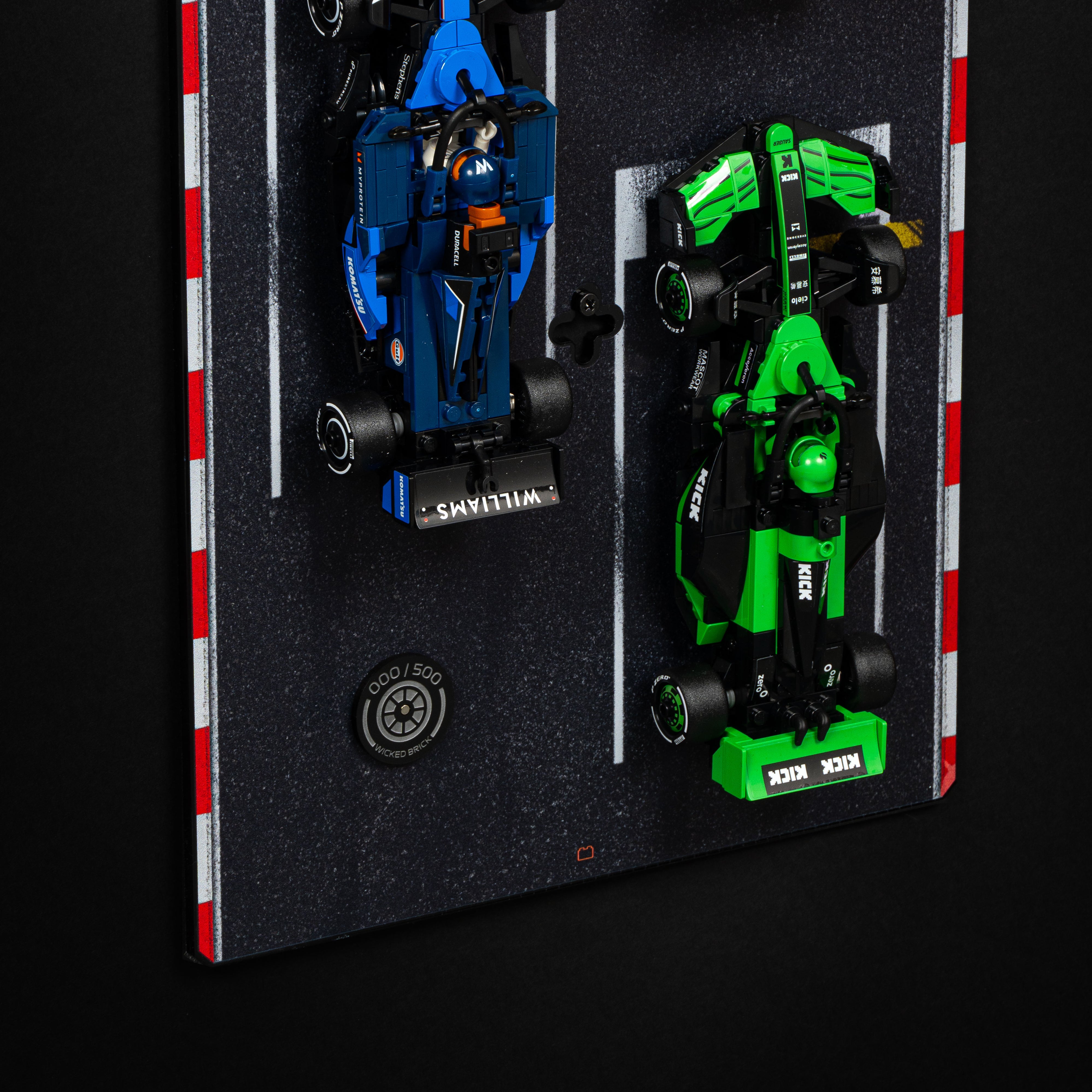 Limited Edition Wall Mounted Display Stand for 10 x LEGO® Speed Champi ...