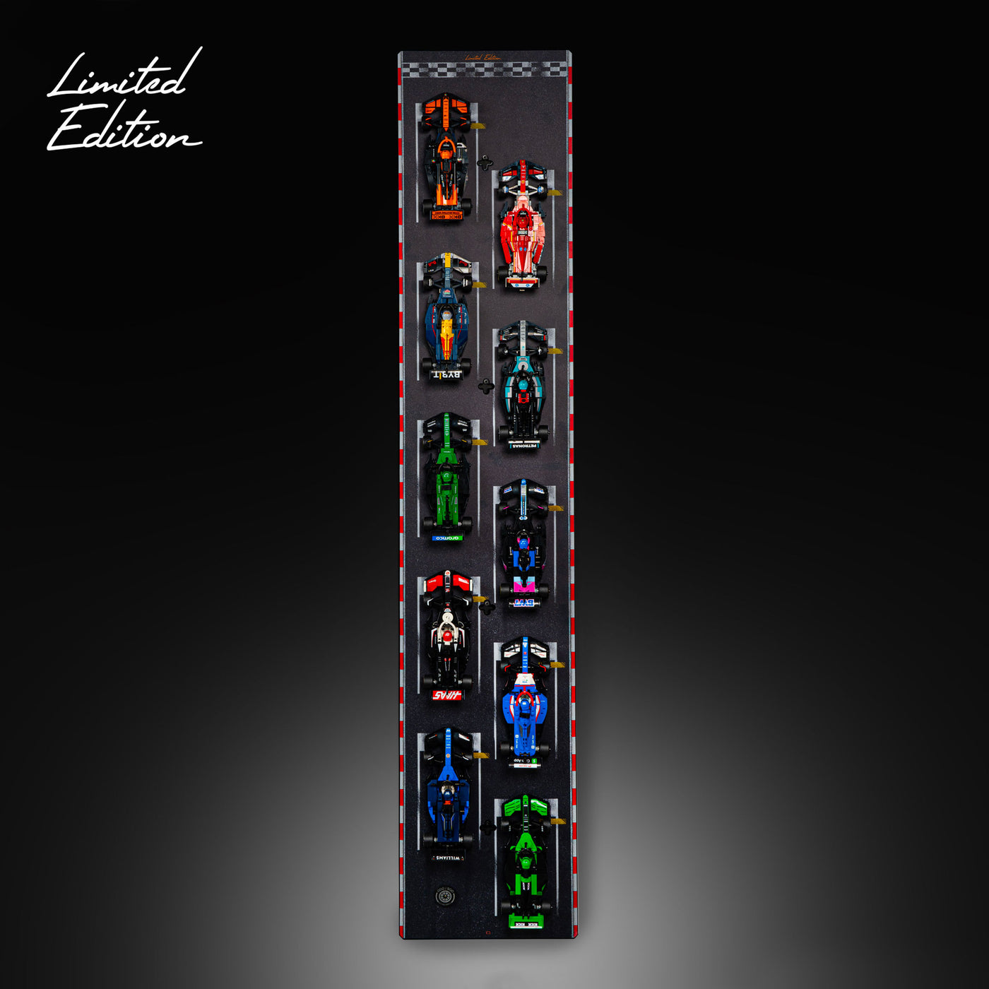 Display Stand for 10 x LEGO Speed Champions Formula 1 Range — Wicked Brick