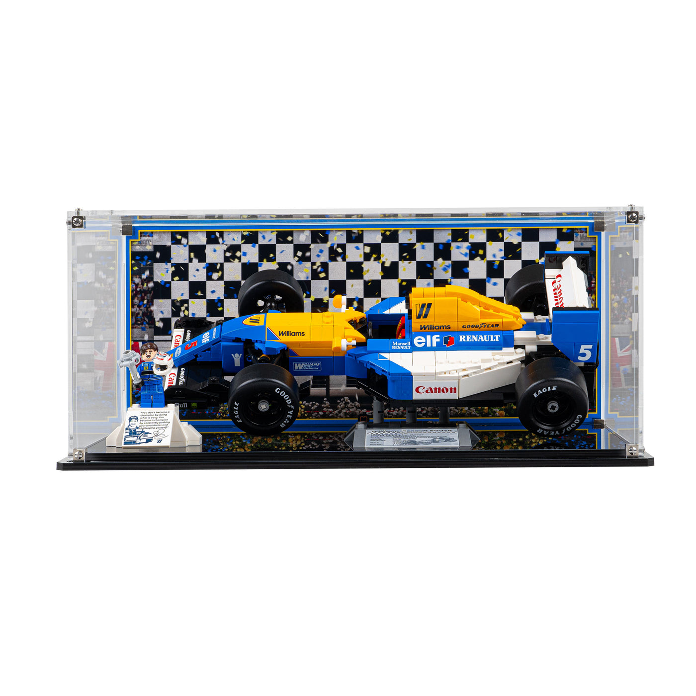 Display Case for LEGO® Icons: Williams Racing FW14B & Nigel Mansell (1 ...
