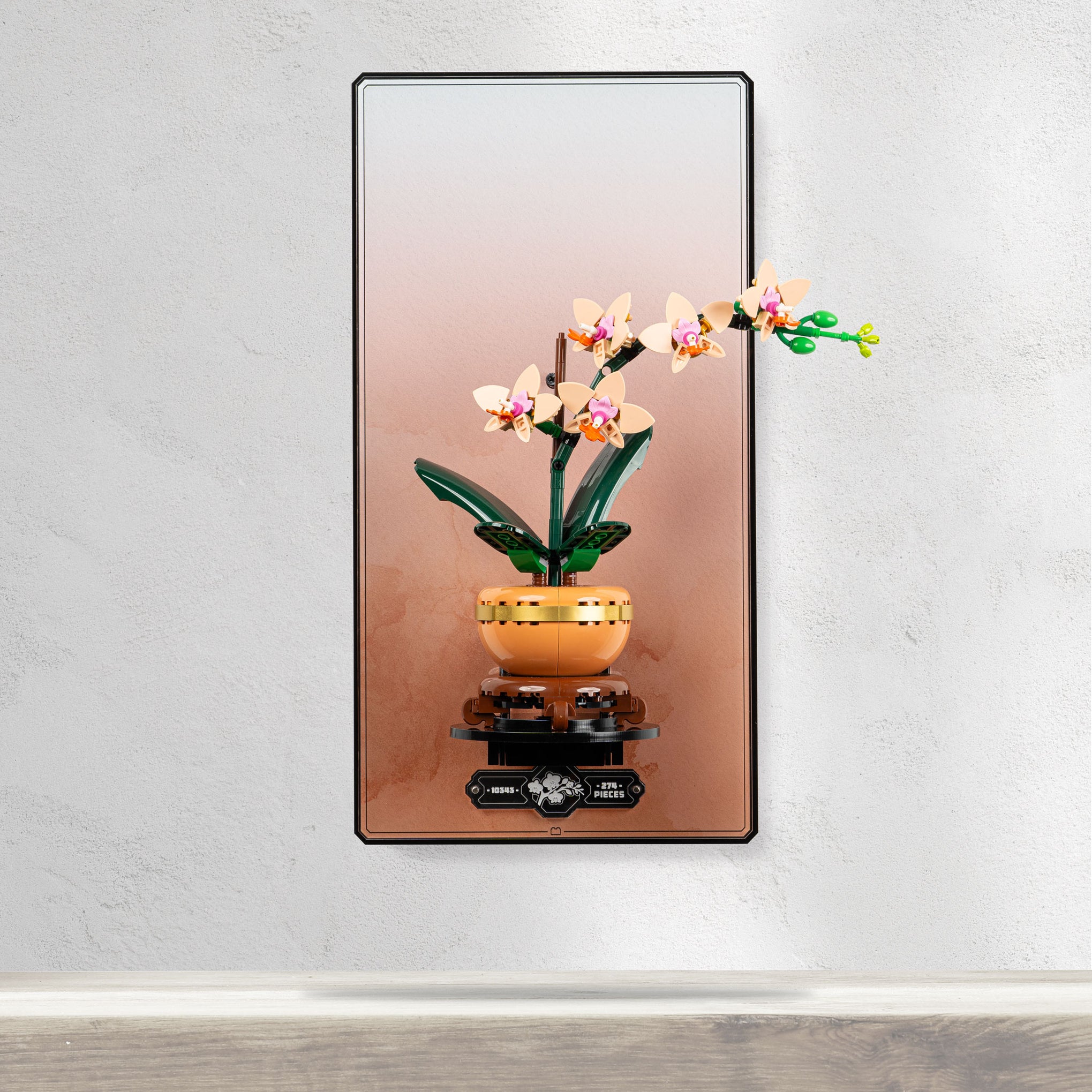 Wall Mounted Display Stand for LEGO Botanicals Mini Orchid 10343 ...