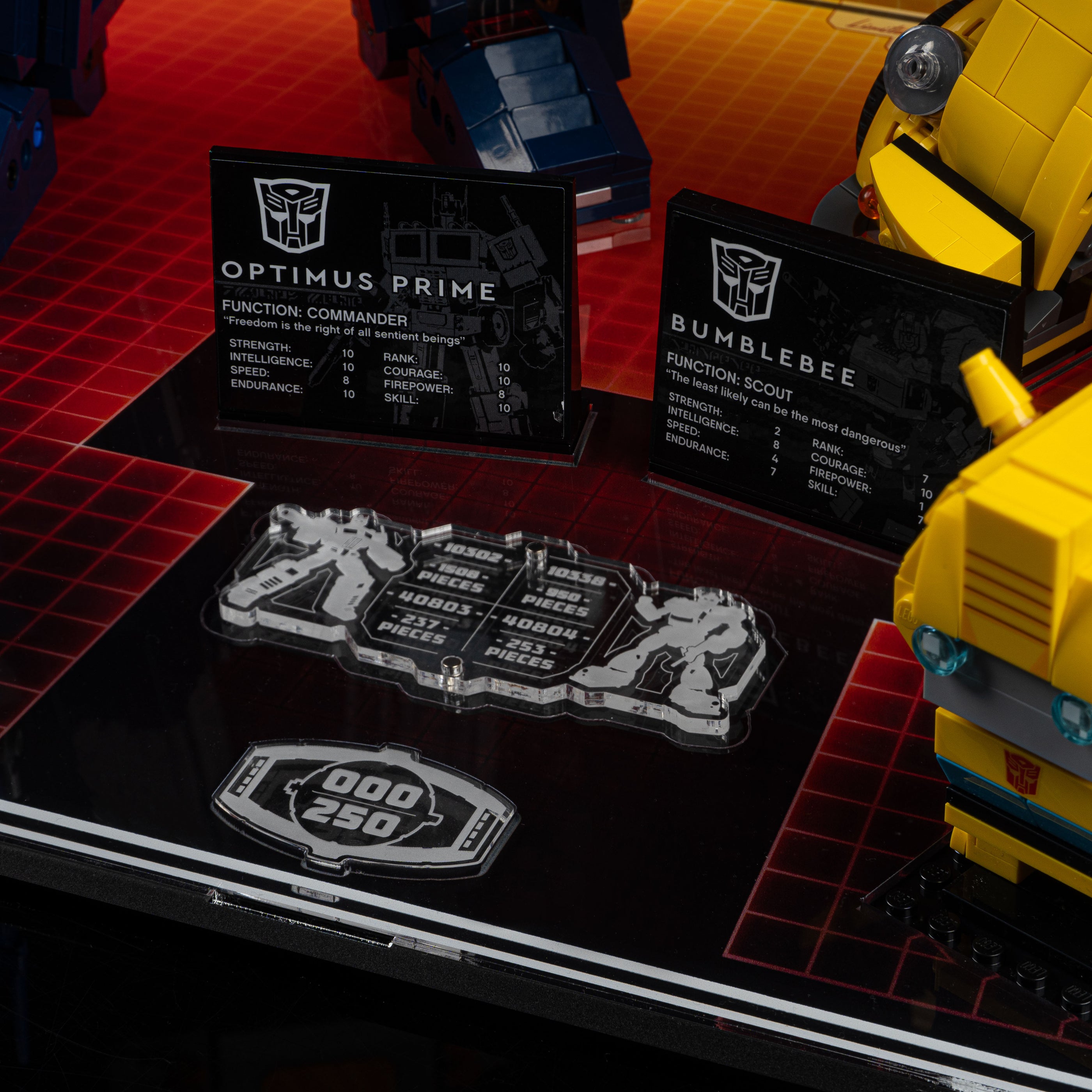 Display Case for LEGO Optimus Prime & Bumblebee 10338, 10302, 40804 ...