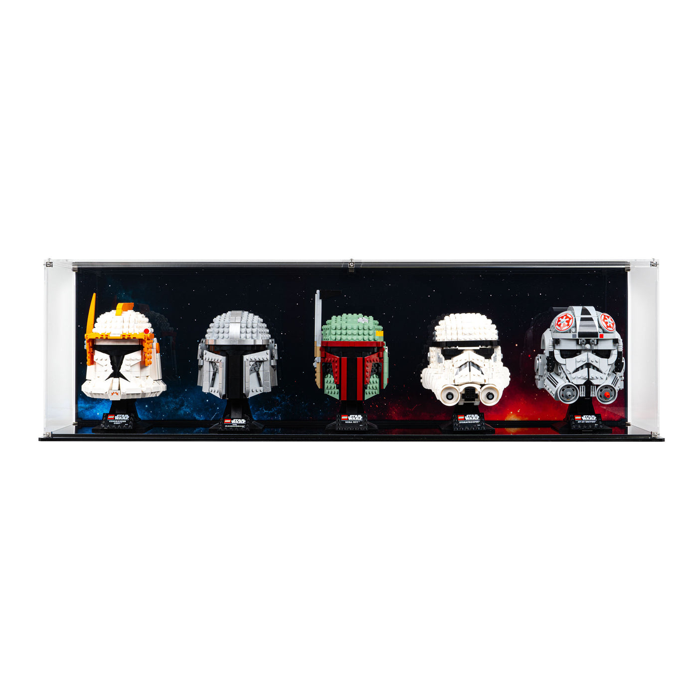 Star Wars™ Themed Display Case for Five LEGO® Helmets — Wicked Brick