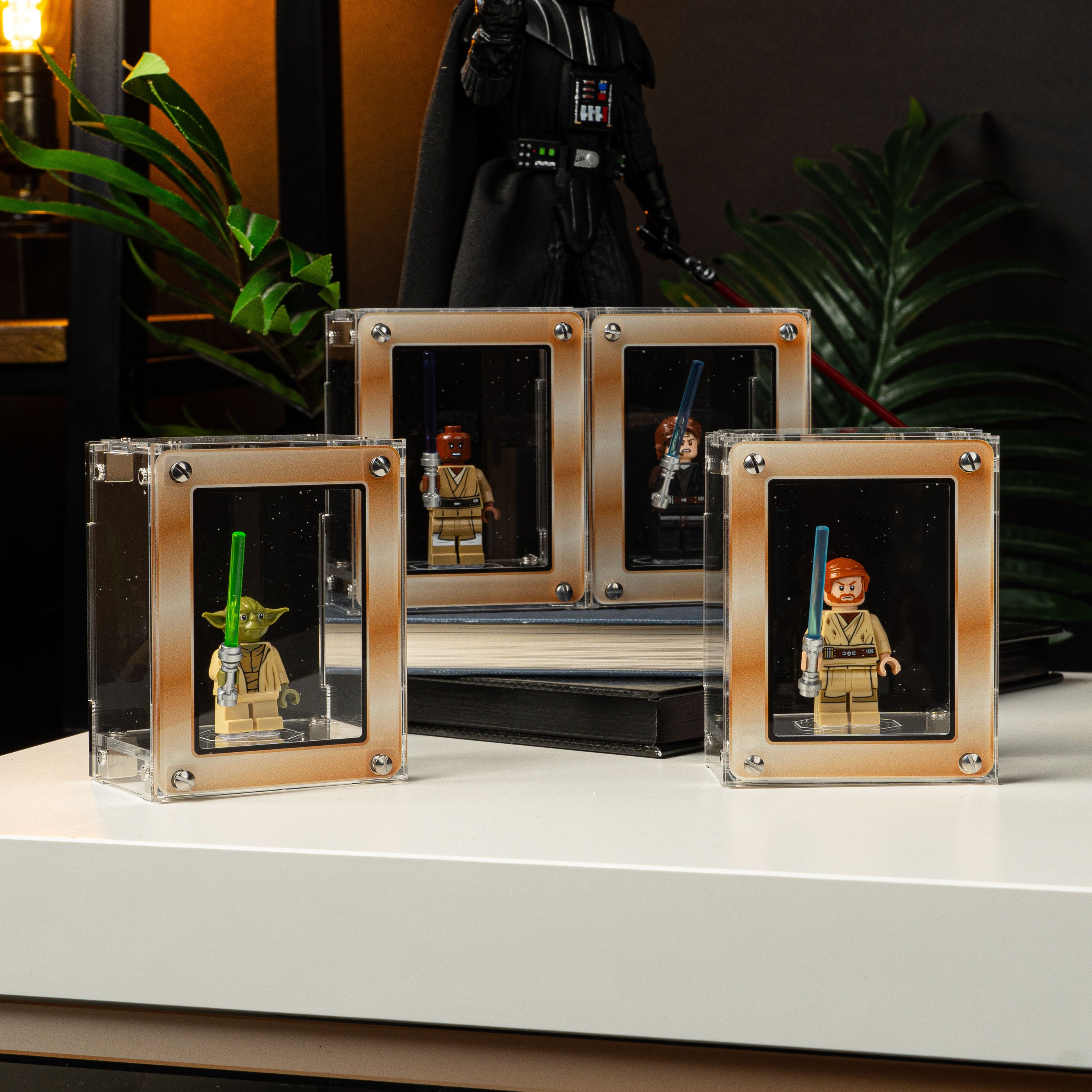 Star Wars™ Gold Themed Modular Display Case for LEGO® Minifigures ...