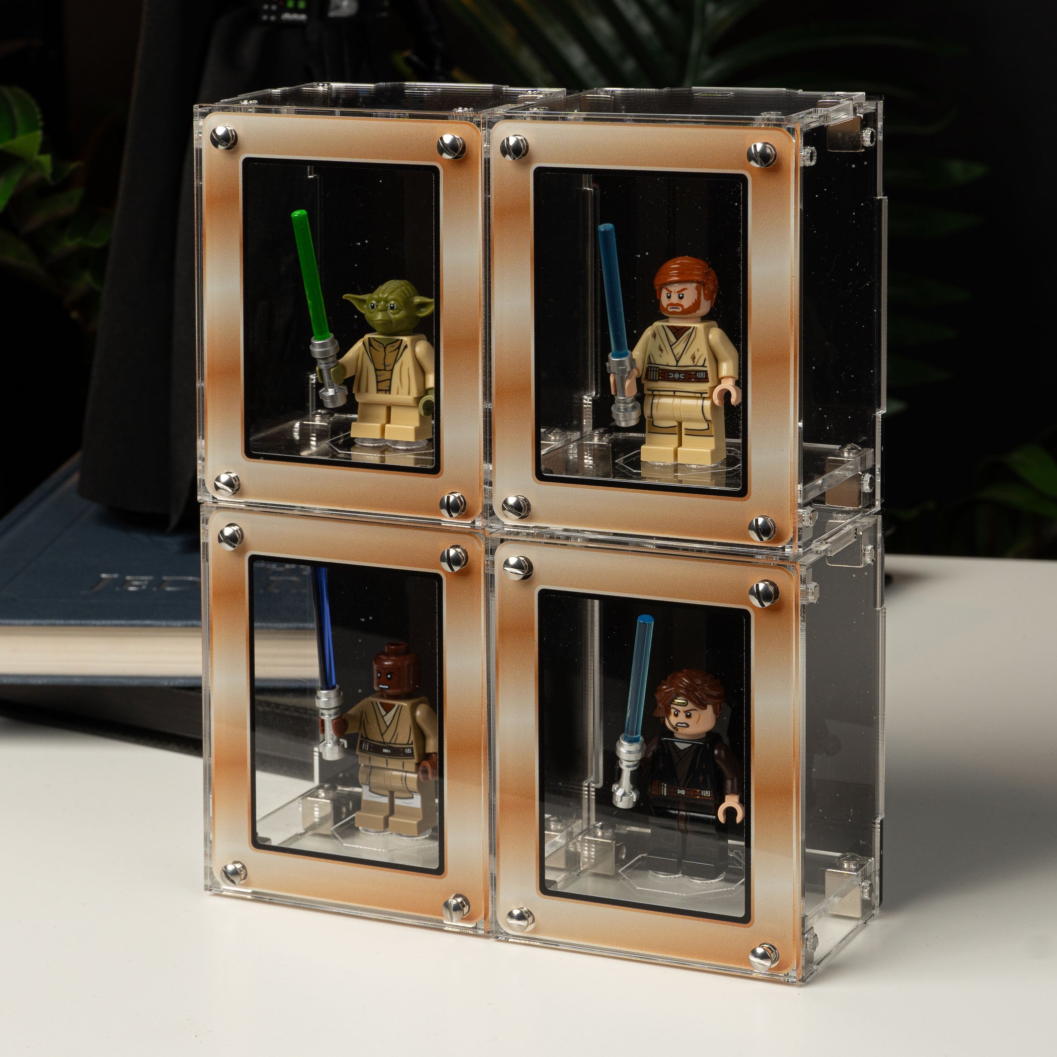 Star Wars™ Gold Themed Modular Display Case for LEGO® Minifigures ...
