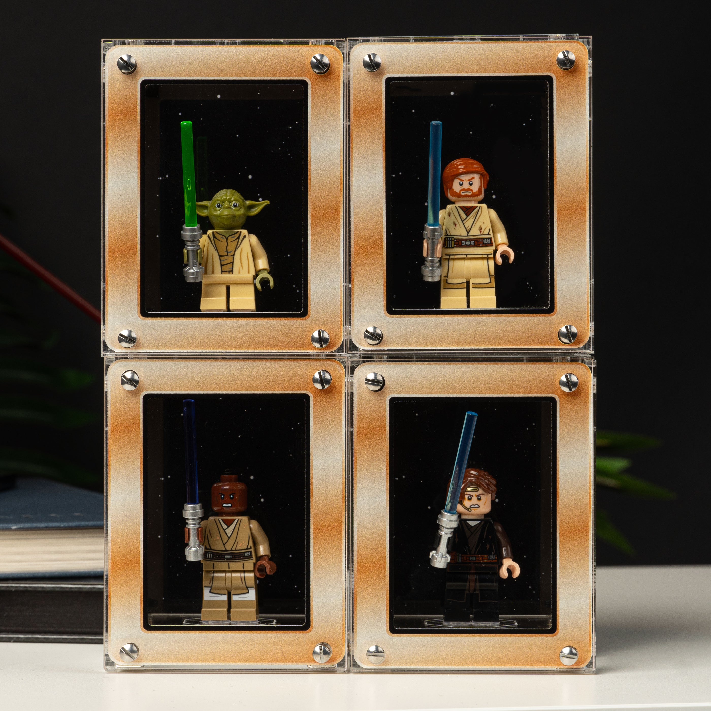 Star Wars™ Gold Themed Modular Display Case for LEGO® Minifigures ...