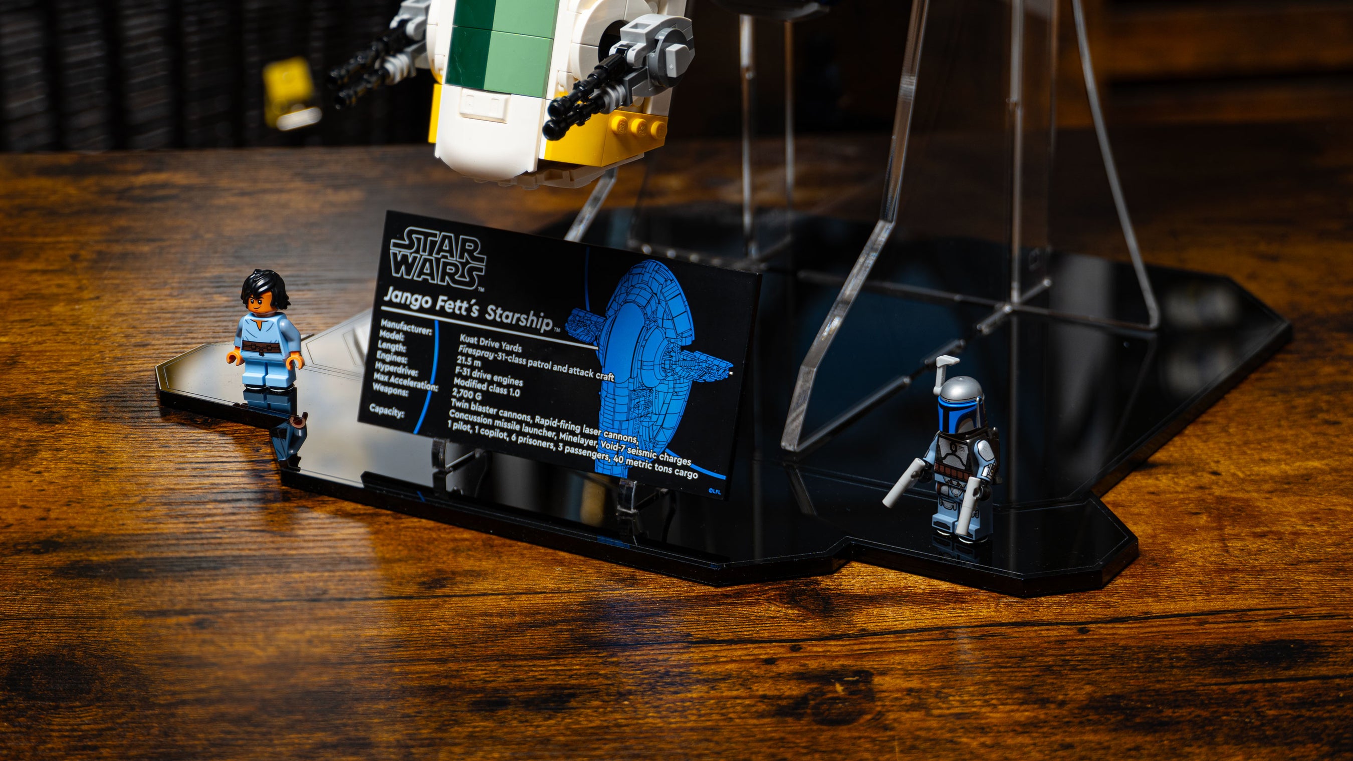 Display Stand for LEGO Star Wars Jango Fett's Starship 75409 — Wicked Brick