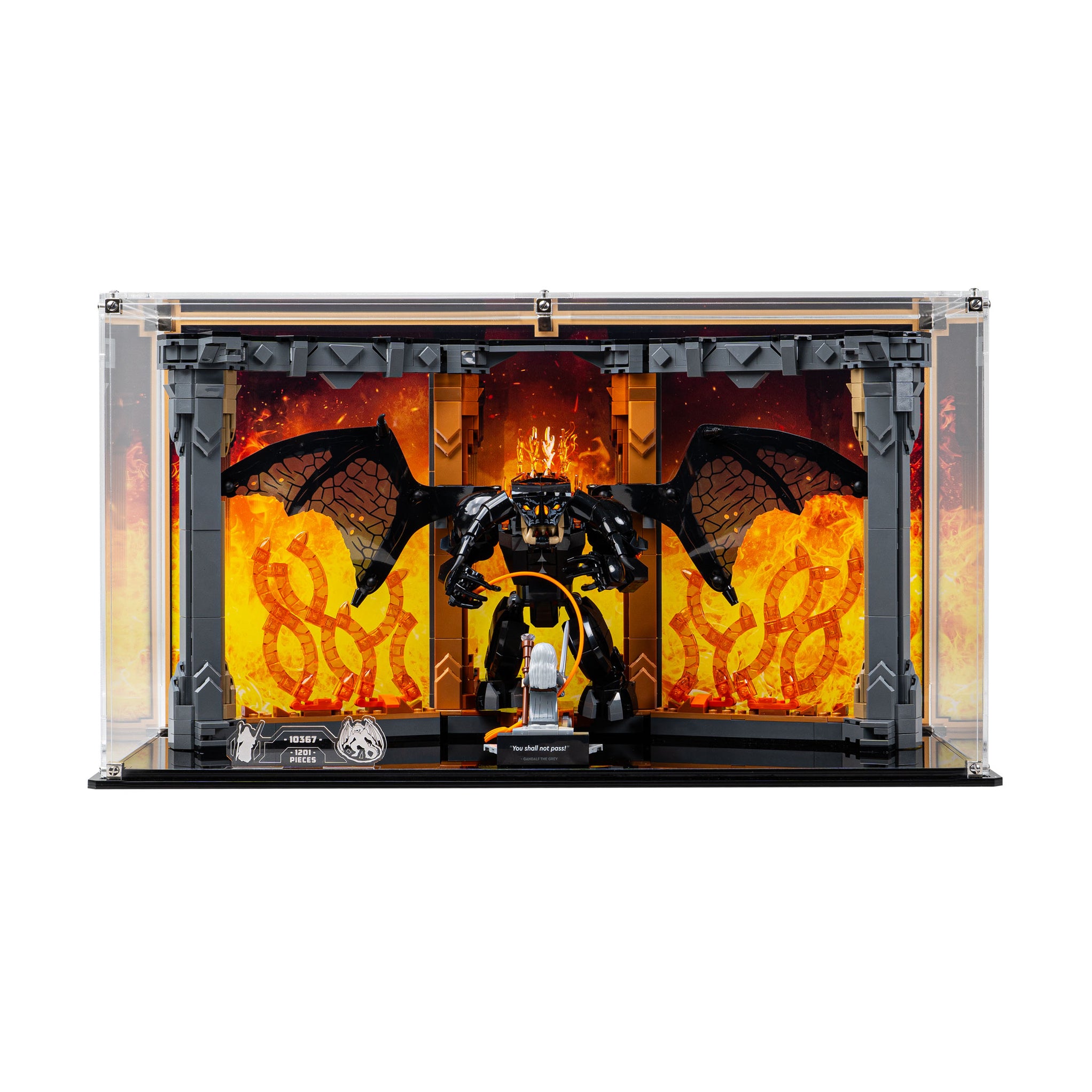 Display Case for LEGO® Icons: Lord of the Rings: Balrog™ Book Nook (10 ...