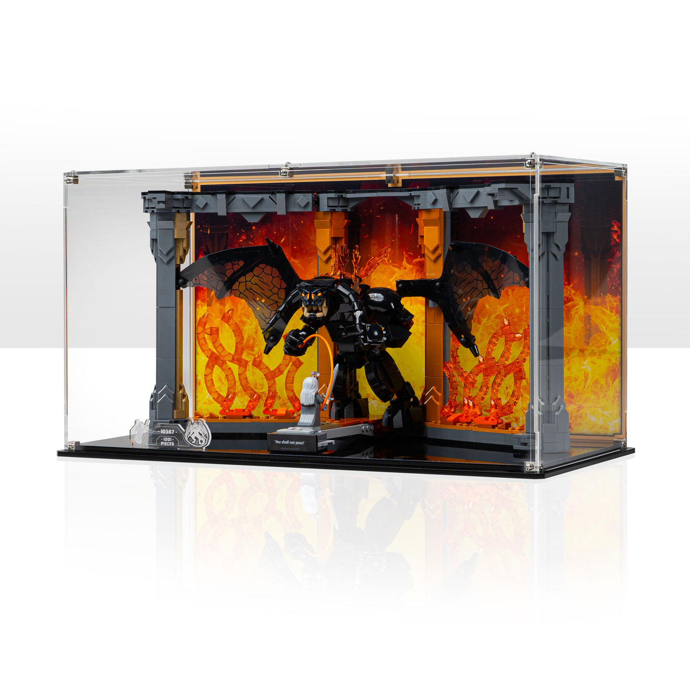 Display Case for LEGO Icons Lord of the Rings Balrog Book Nook 10367 ...