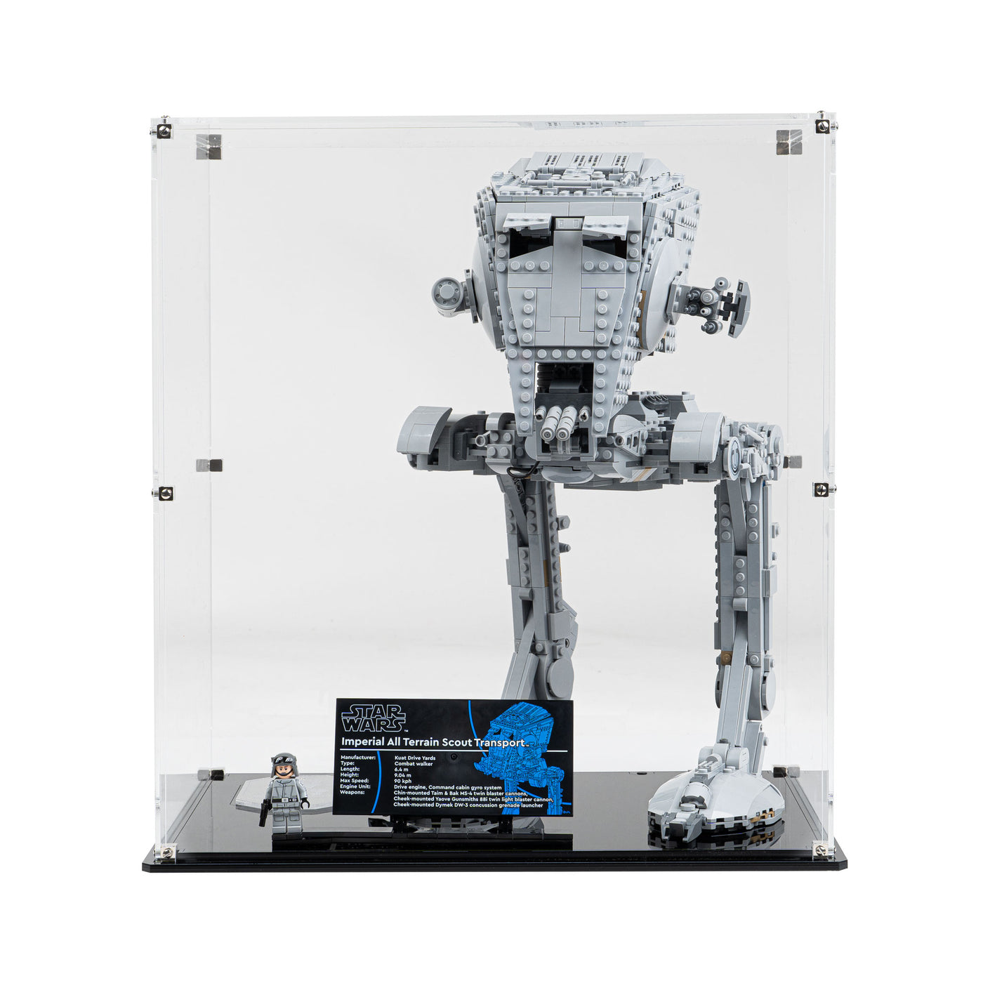 Display Case for LEGO Star Wars UCS AT-ST Walker 75417 — Wicked Brick