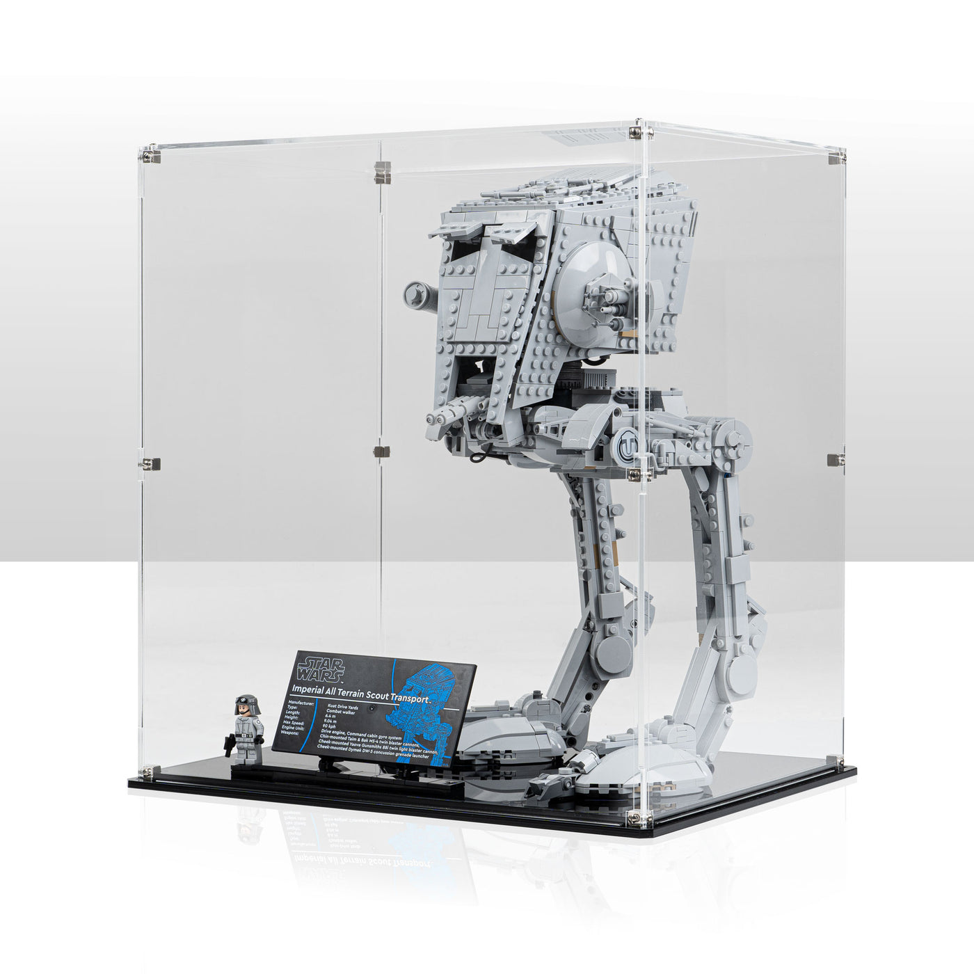 Display Case for LEGO Star Wars UCS AT-ST Walker 75417 — Wicked Brick