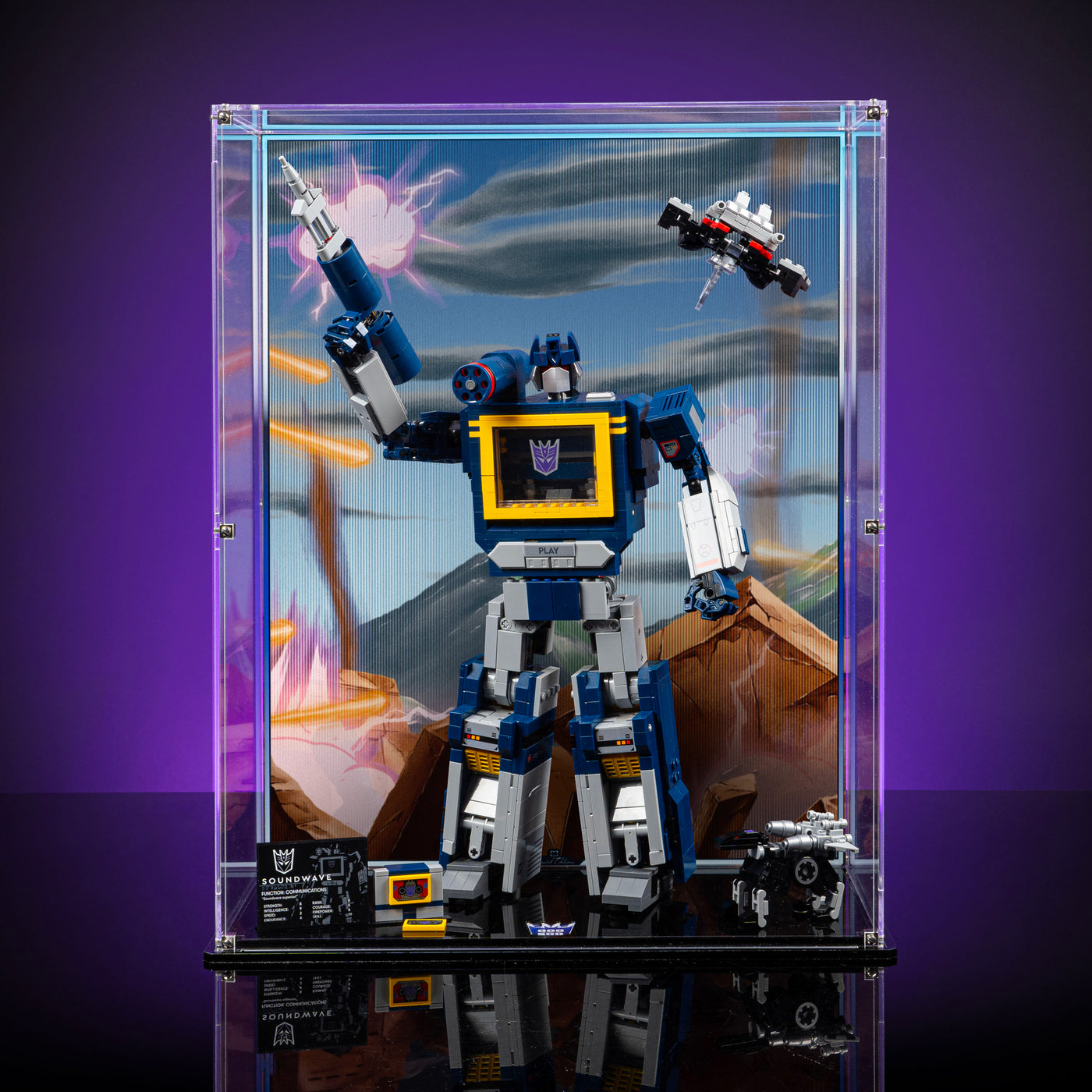 Limited Edition Display Case for LEGO® Icons: Transformers: Soundwave ...
