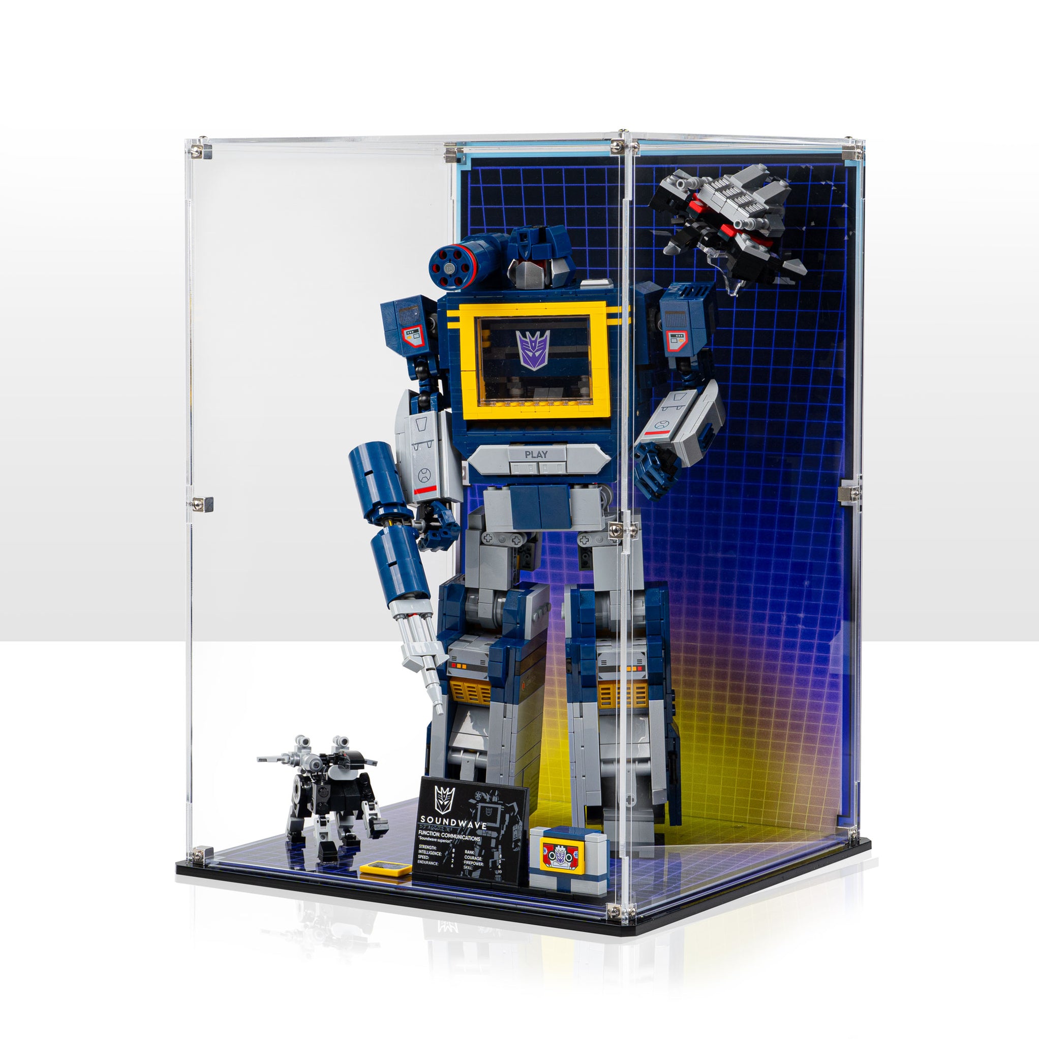 Display Case for LEGO Icons Transformers Soundwave 10358 — Wicked Brick