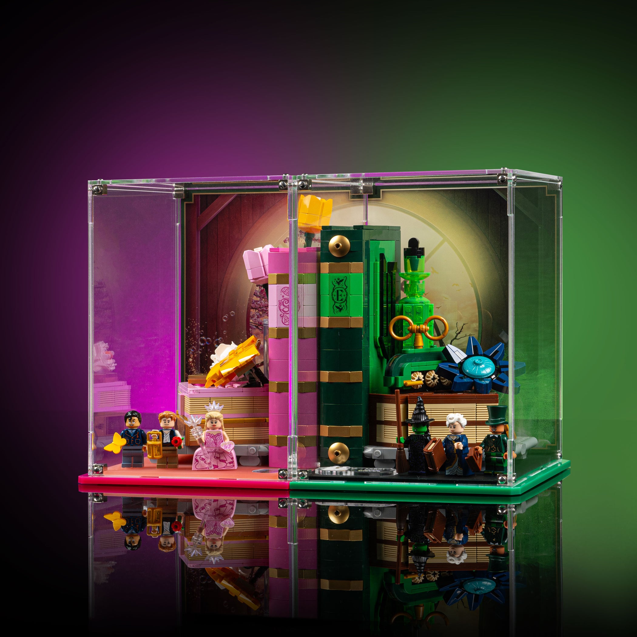 Display Case for LEGO Wicked Glinda and Elphaba Bookends 75691 — Wicked ...