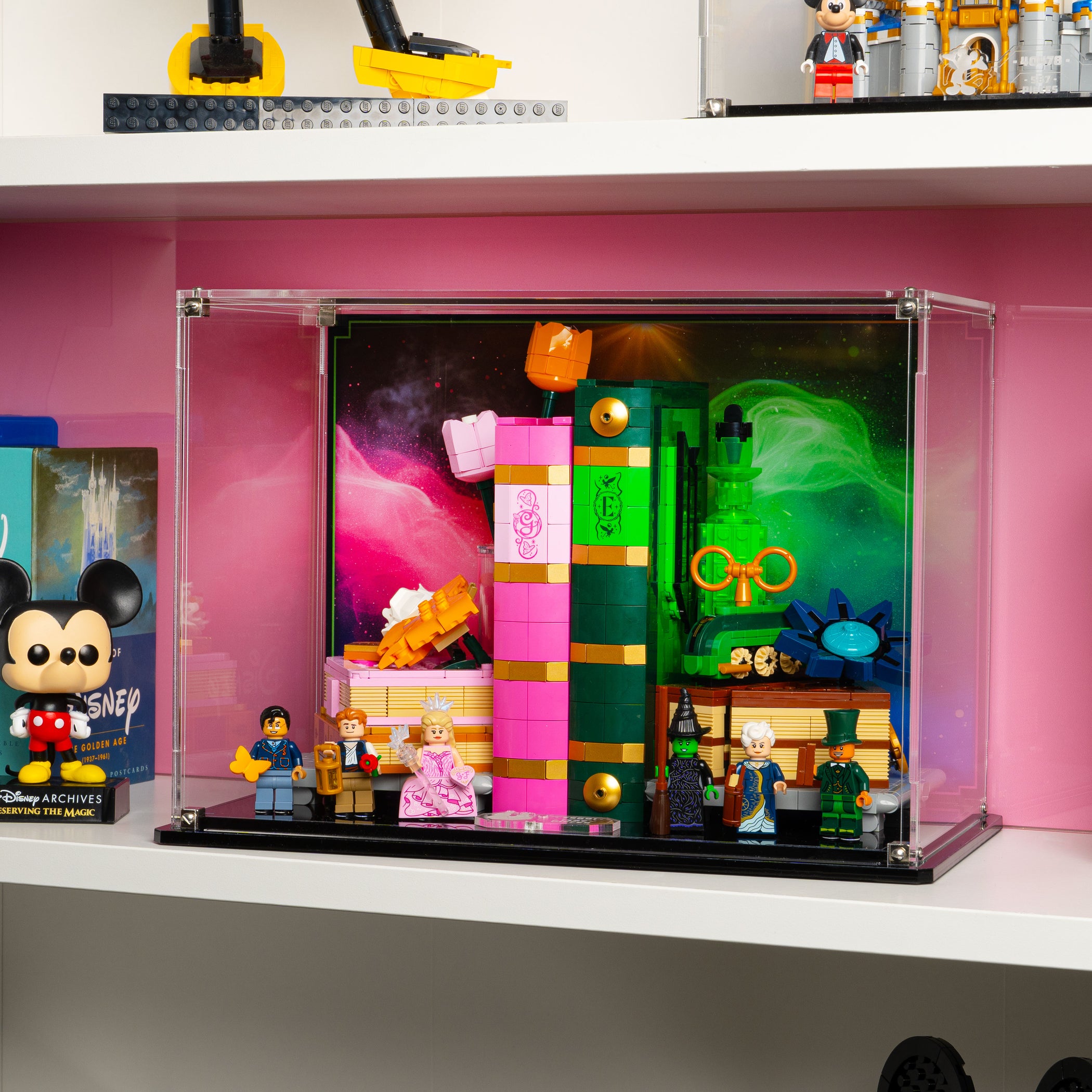 Display Case for LEGO Wicked Glinda and Elphaba Bookends 75691 — Wicked ...