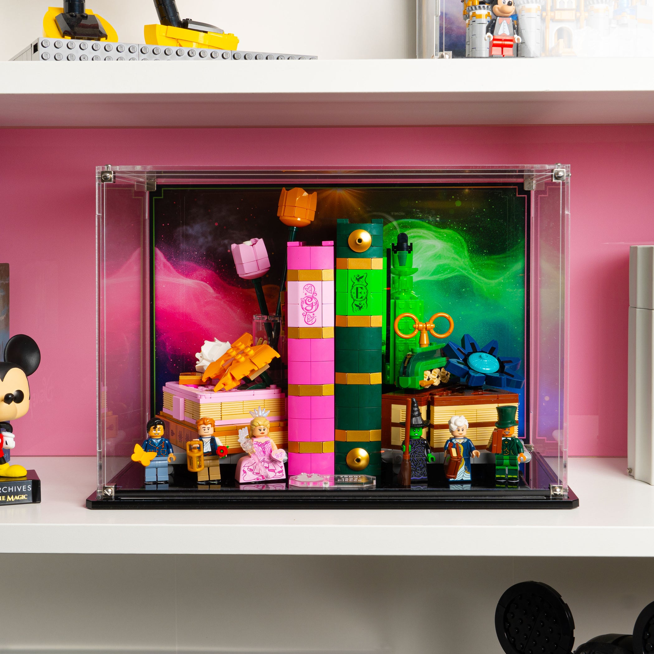 Display Case for LEGO Wicked Glinda and Elphaba Bookends 75691 — Wicked ...