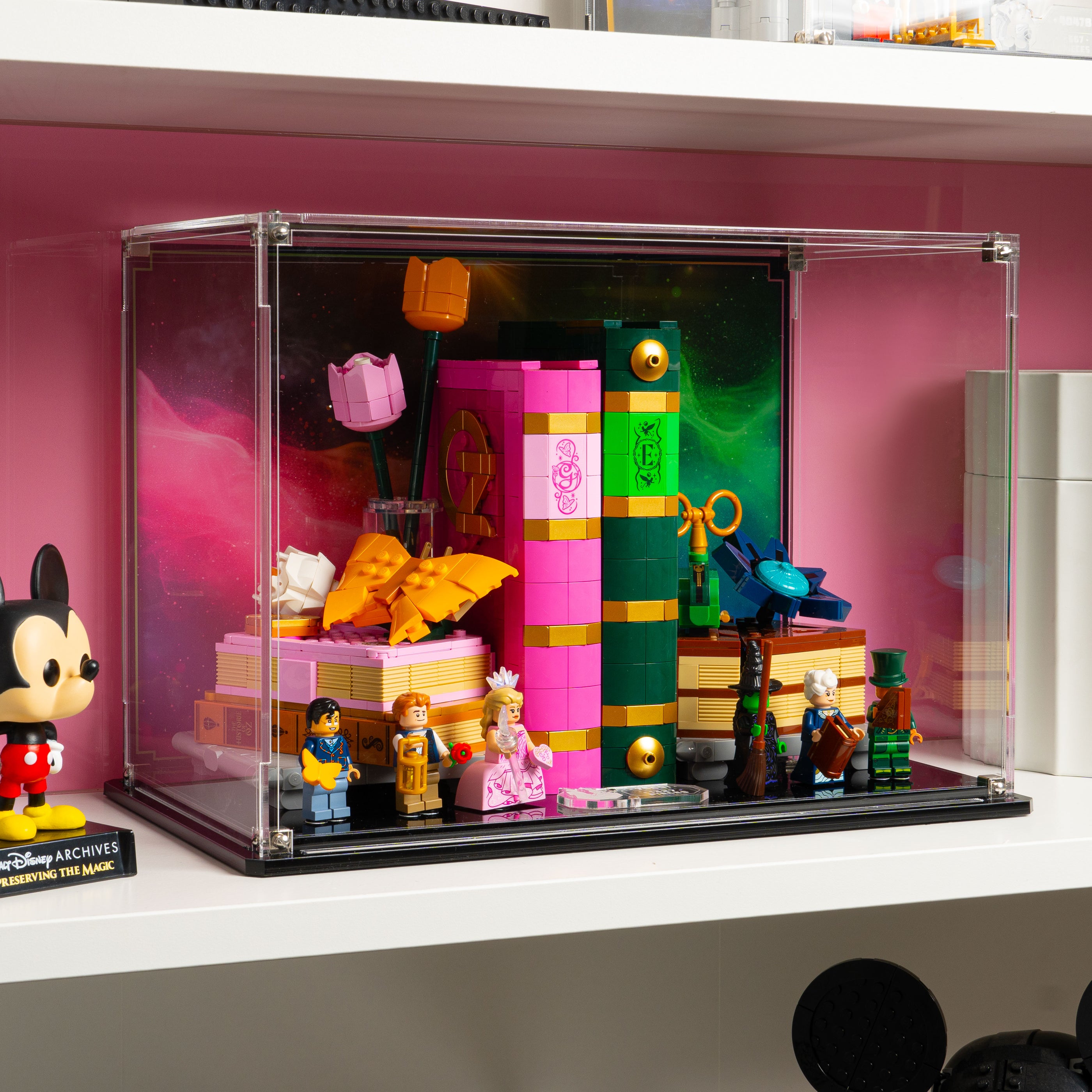 Display Case for LEGO® Wicked: Glinda and Elphaba Bookends (75691 ...