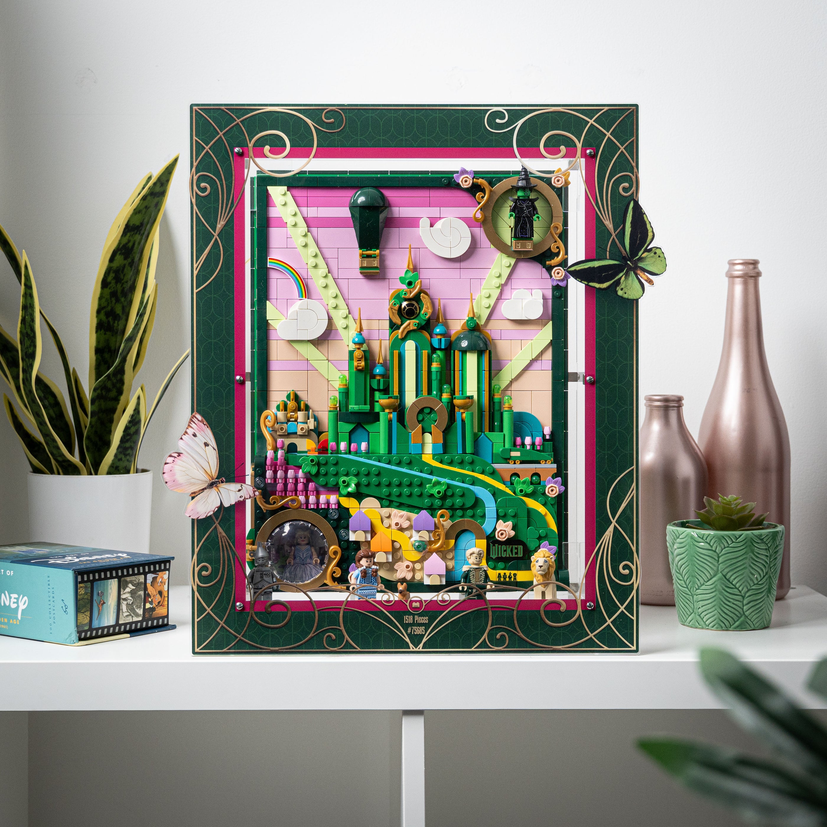 Wall Mounted Display Case for LEGO Wicked Emerald City Wall Art 75685 ...