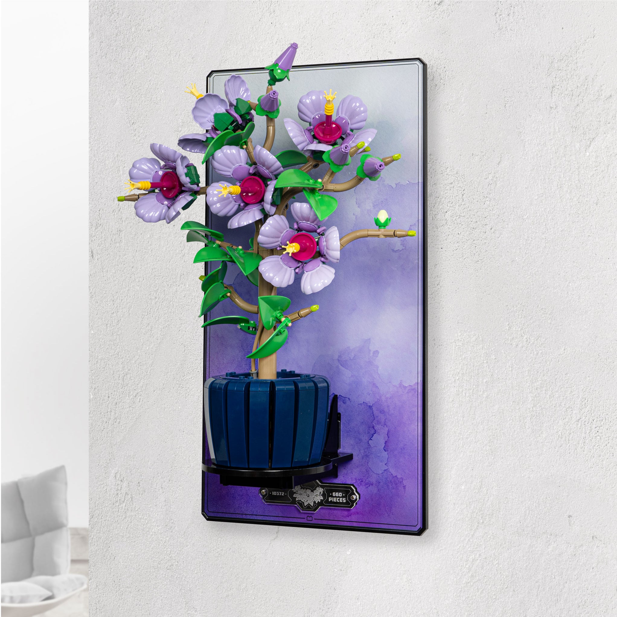 Wall Mounted Display Stand for LEGO® Botanicals Hibiscus (10372 ...