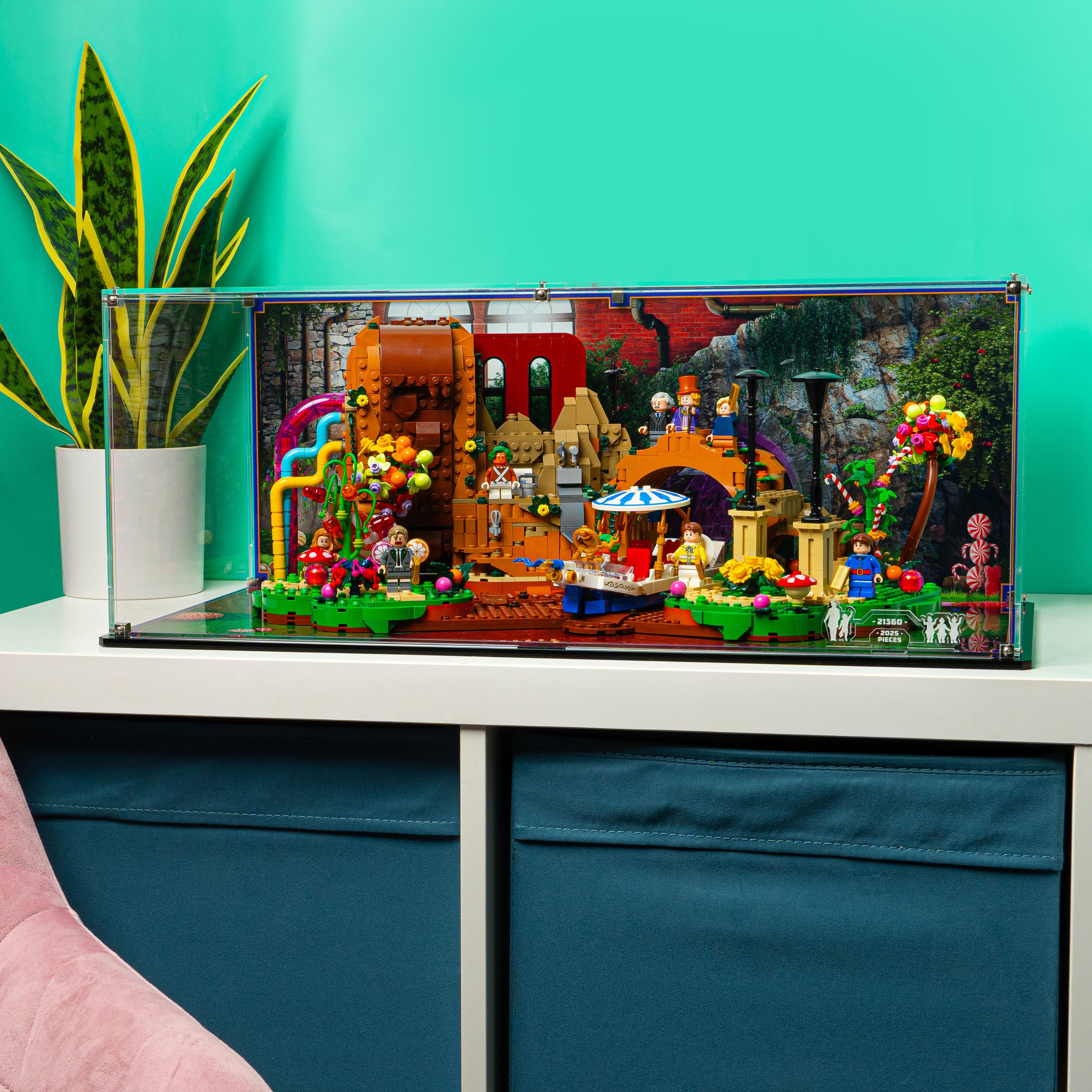 Display Case for LEGO Ideas Willy Wonka & the Chocolate Factory 21360 ...