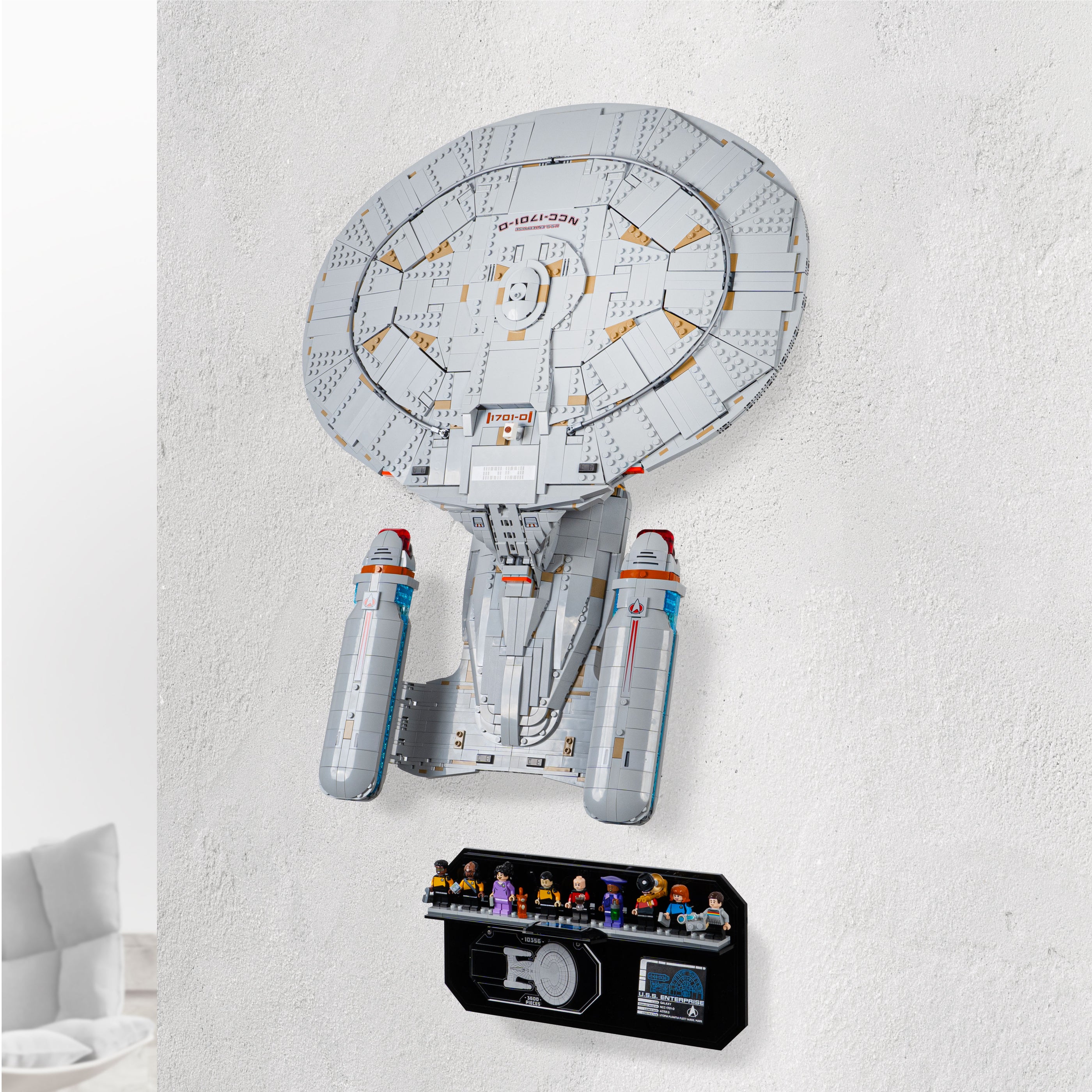 Display for LEGO Star Trek U.S.S. Enterprise NCC-1701-D 10356 — Wicked ...