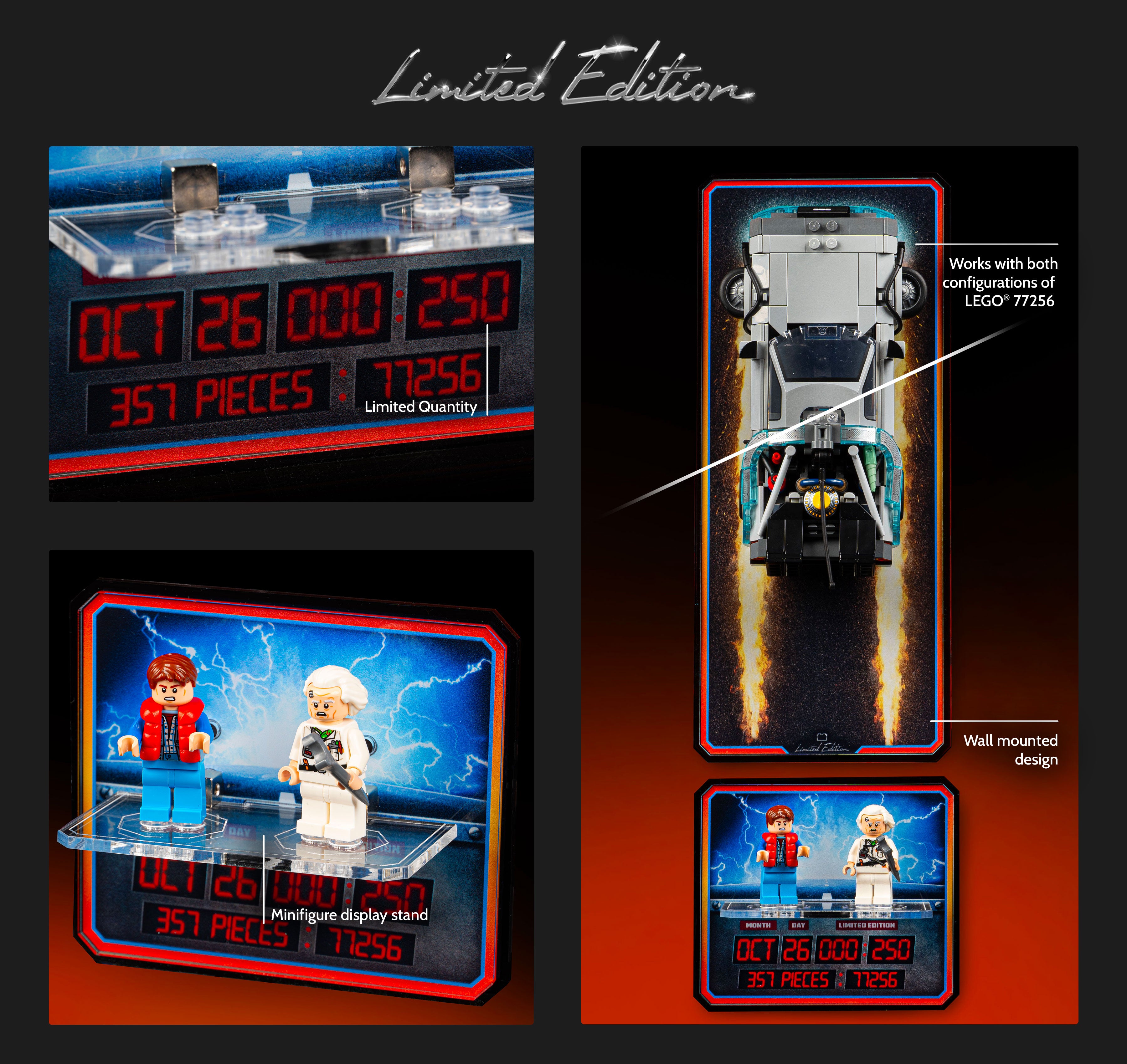 Display Stand for LEGO Time Machine from Back to the Future 77256 ...