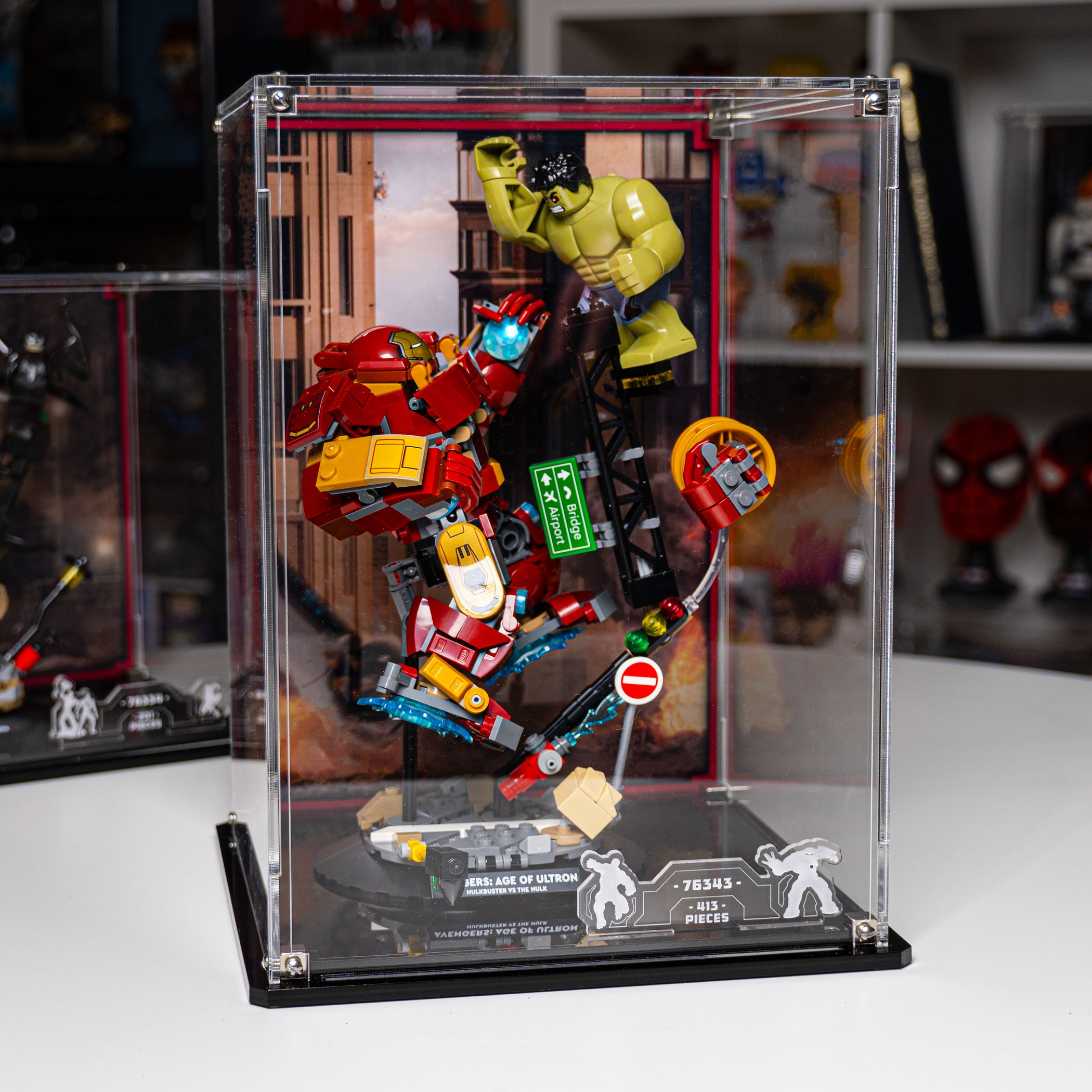 Display Case for LEGO Marvel Epic Battle Hulkbuster vs. The Hulk 76343 ...
