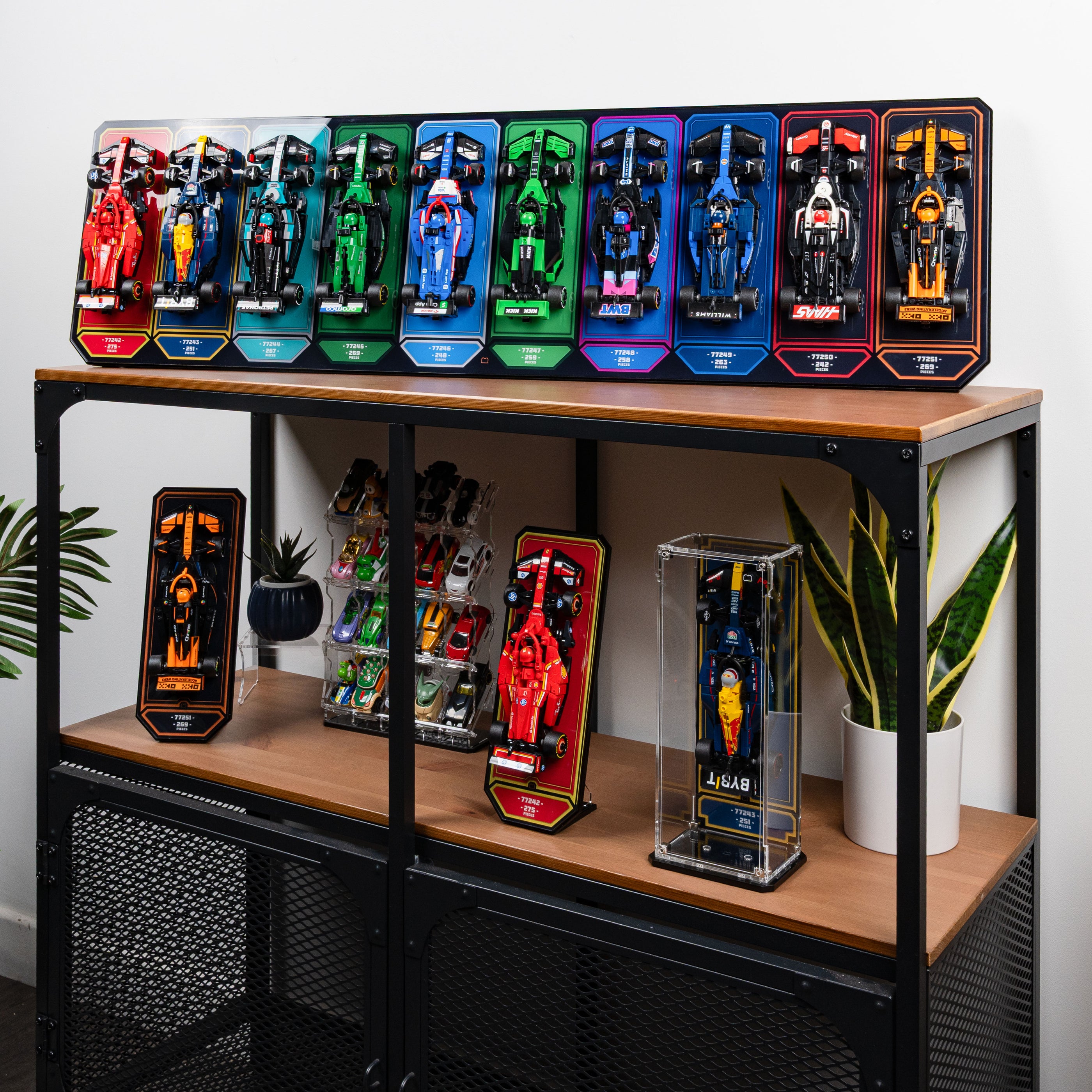 Display Stand for 10 x LEGO Speed Champions Formula 1 Range — Wicked Brick