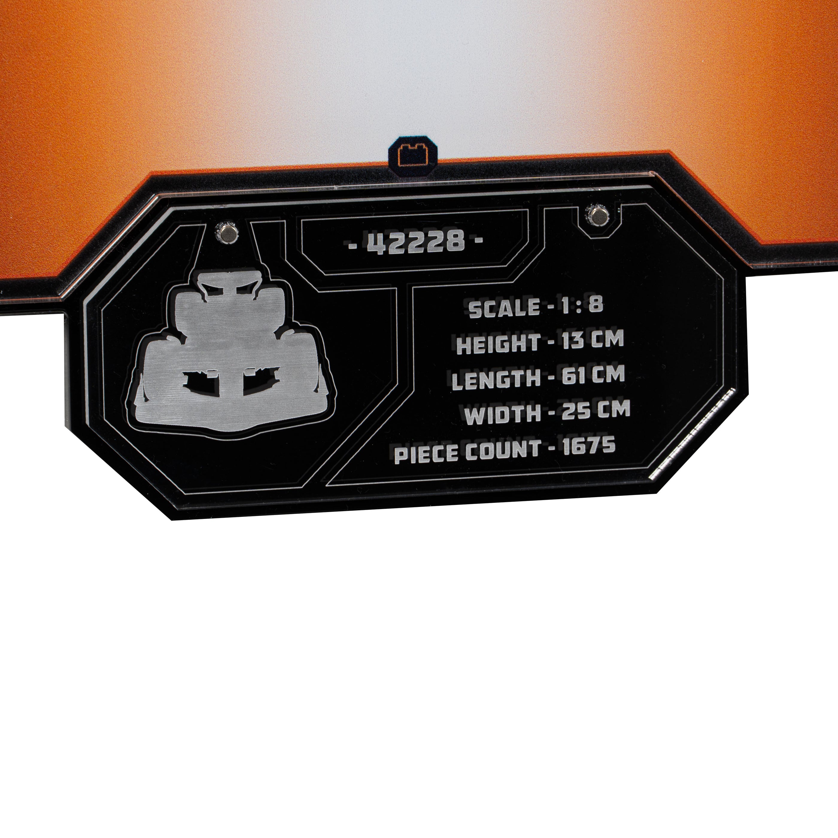 Wall Mounted Display Case for LEGO Technic McLaren MCL39 F1 Car 42228 ...